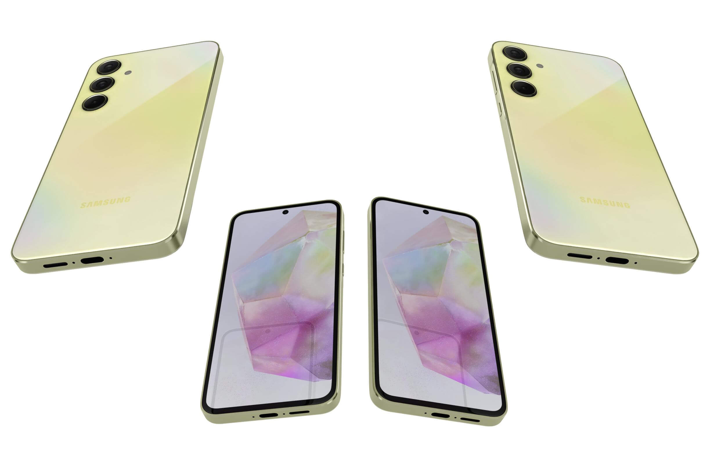 Samsung Galaxy A35 5G Yellow - 3D Model by Rever_Art