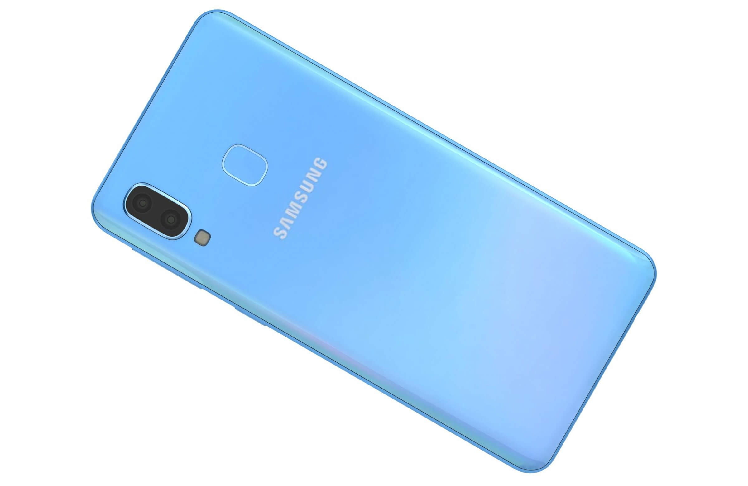 Samsung Galaxy A40 Blue - 3D Model by Rever_Art