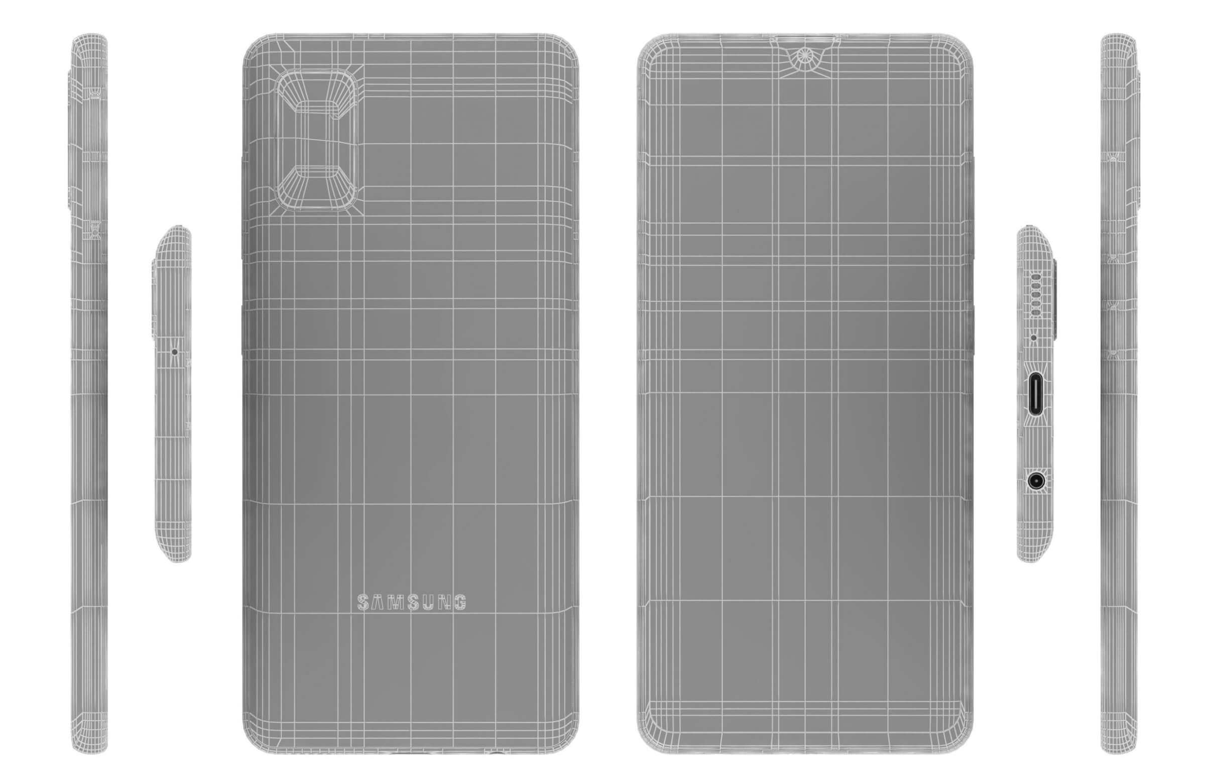 Samsung Galaxy A41 Prism Crush Blue - 3D Model by Rever_Art