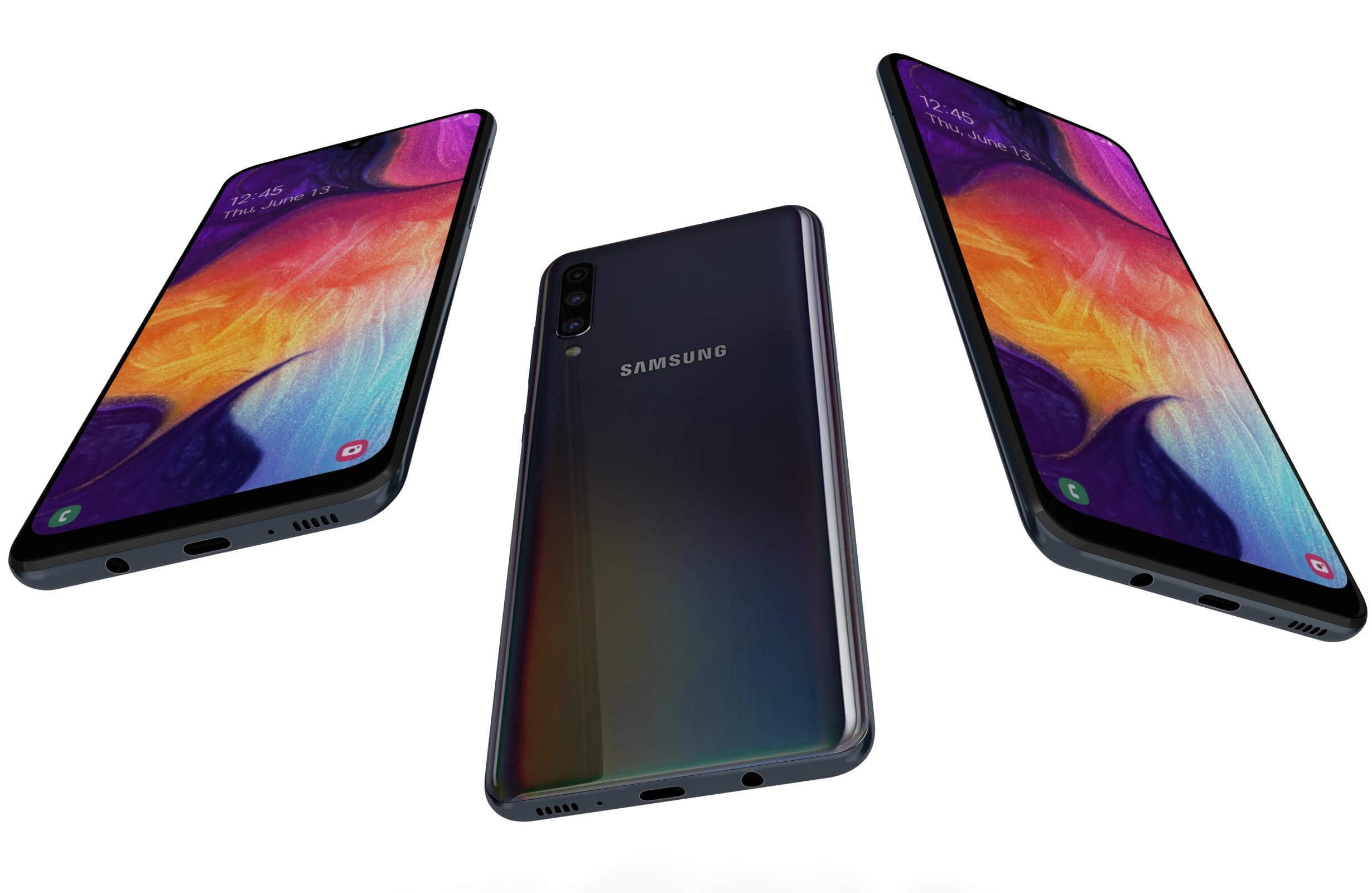 Samsung Galaxy A50 Black - 3D Model by Rever_Art