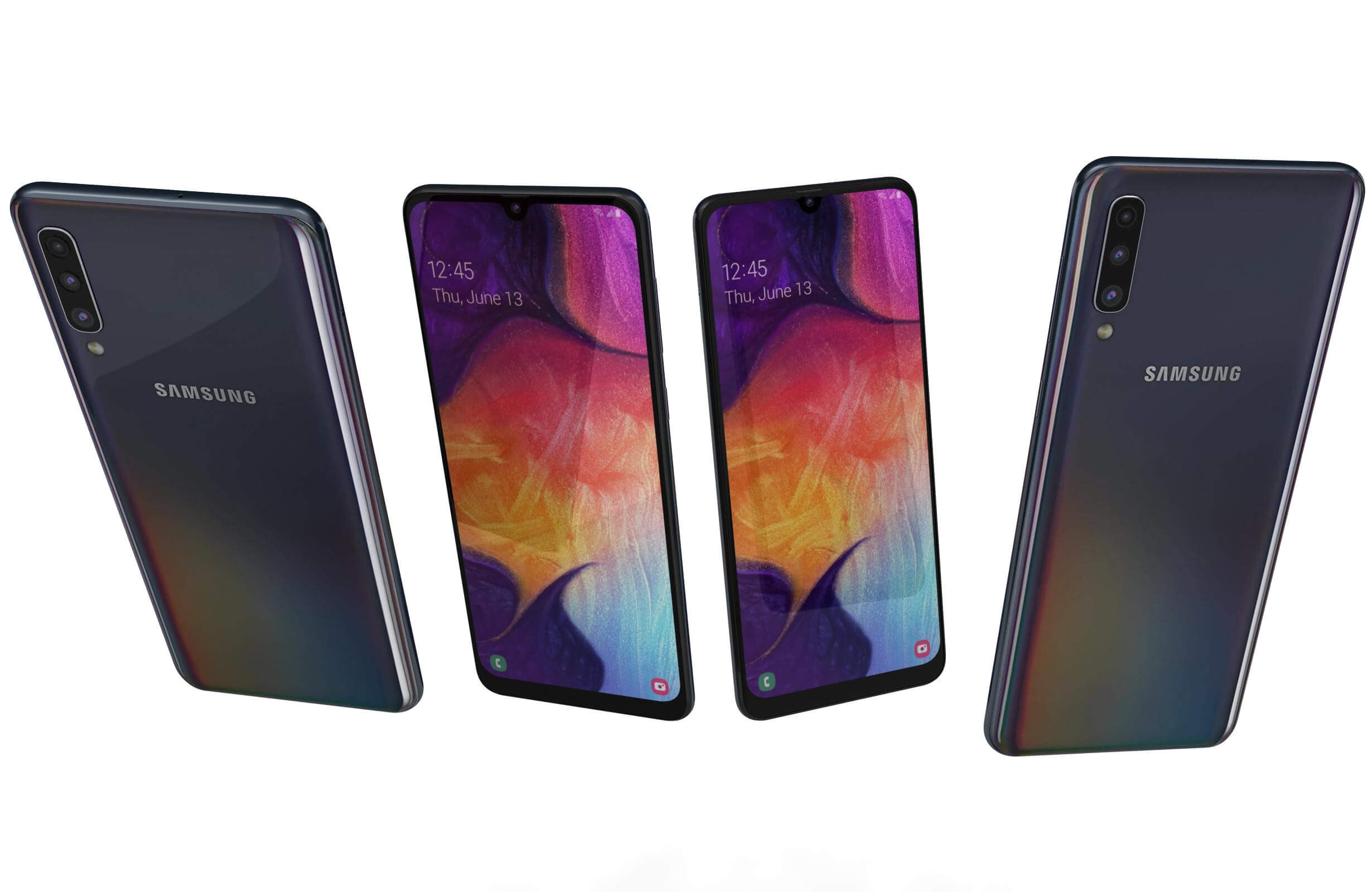 Samsung Galaxy A50 Black - 3D Model by Rever_Art