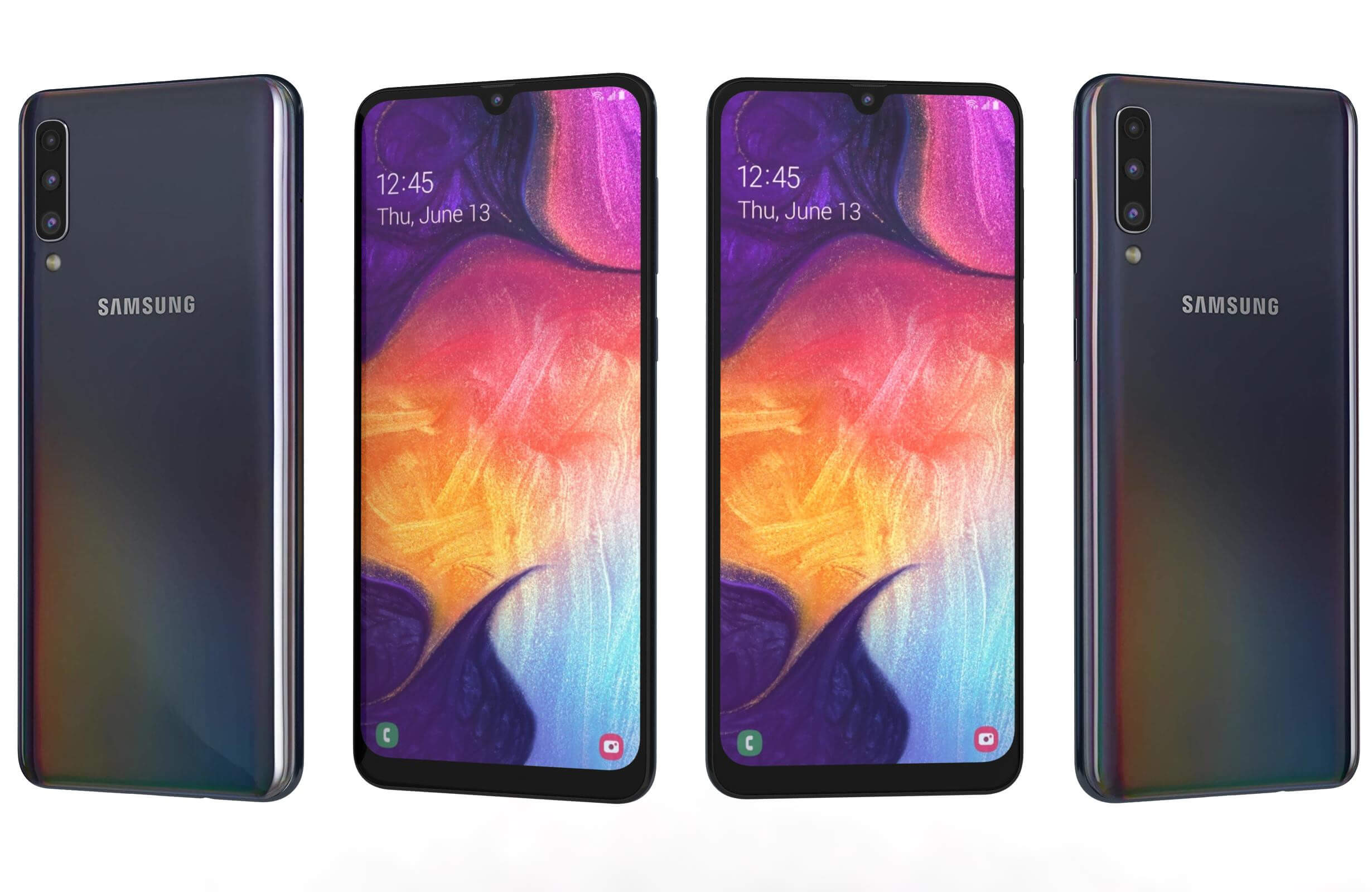 Samsung Galaxy A50 Black - 3D Model by Rever_Art