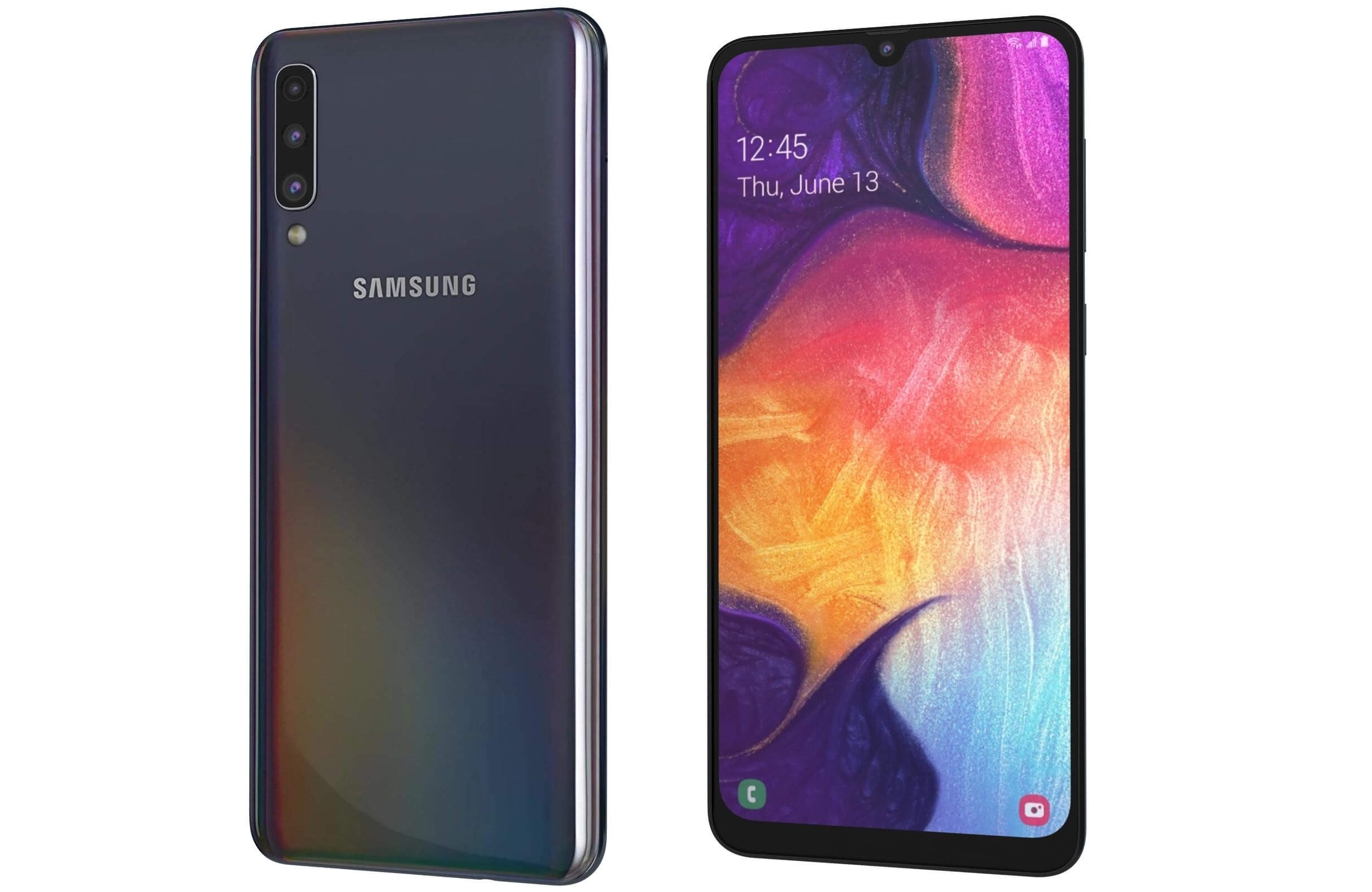 Samsung Galaxy A50 Black - 3D Model by Rever_Art