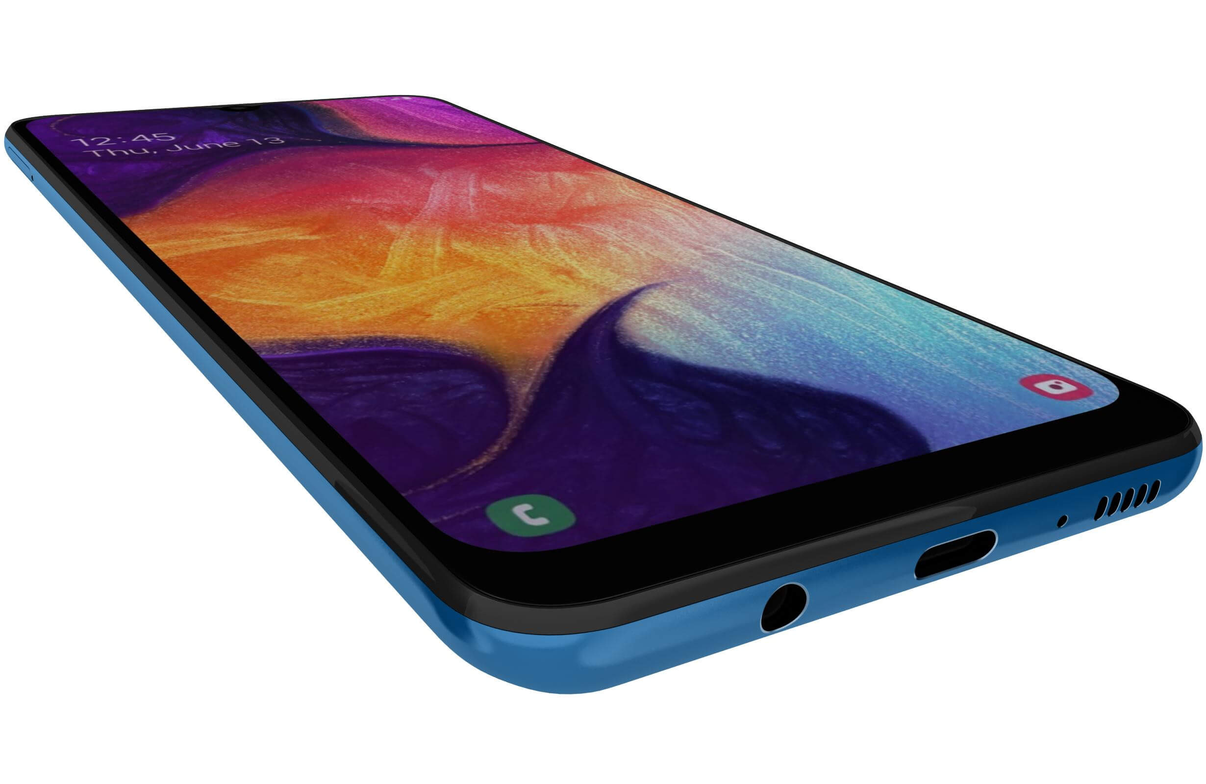 Samsung Galaxy A50 Blue - 3D Model by Rever_Art