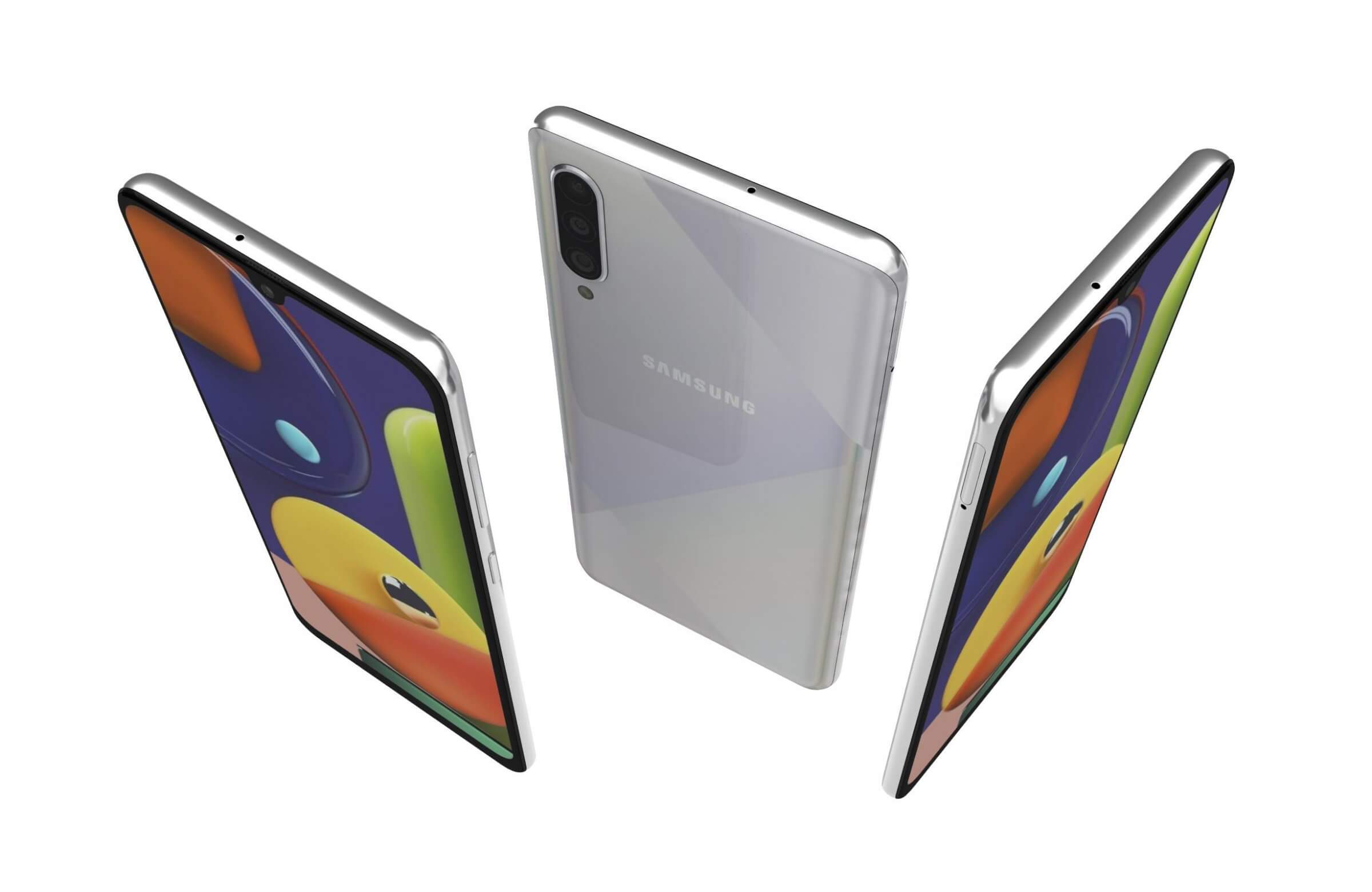Samsung Galaxy A50s Prism Crush White - 3D Model by Rever_Art