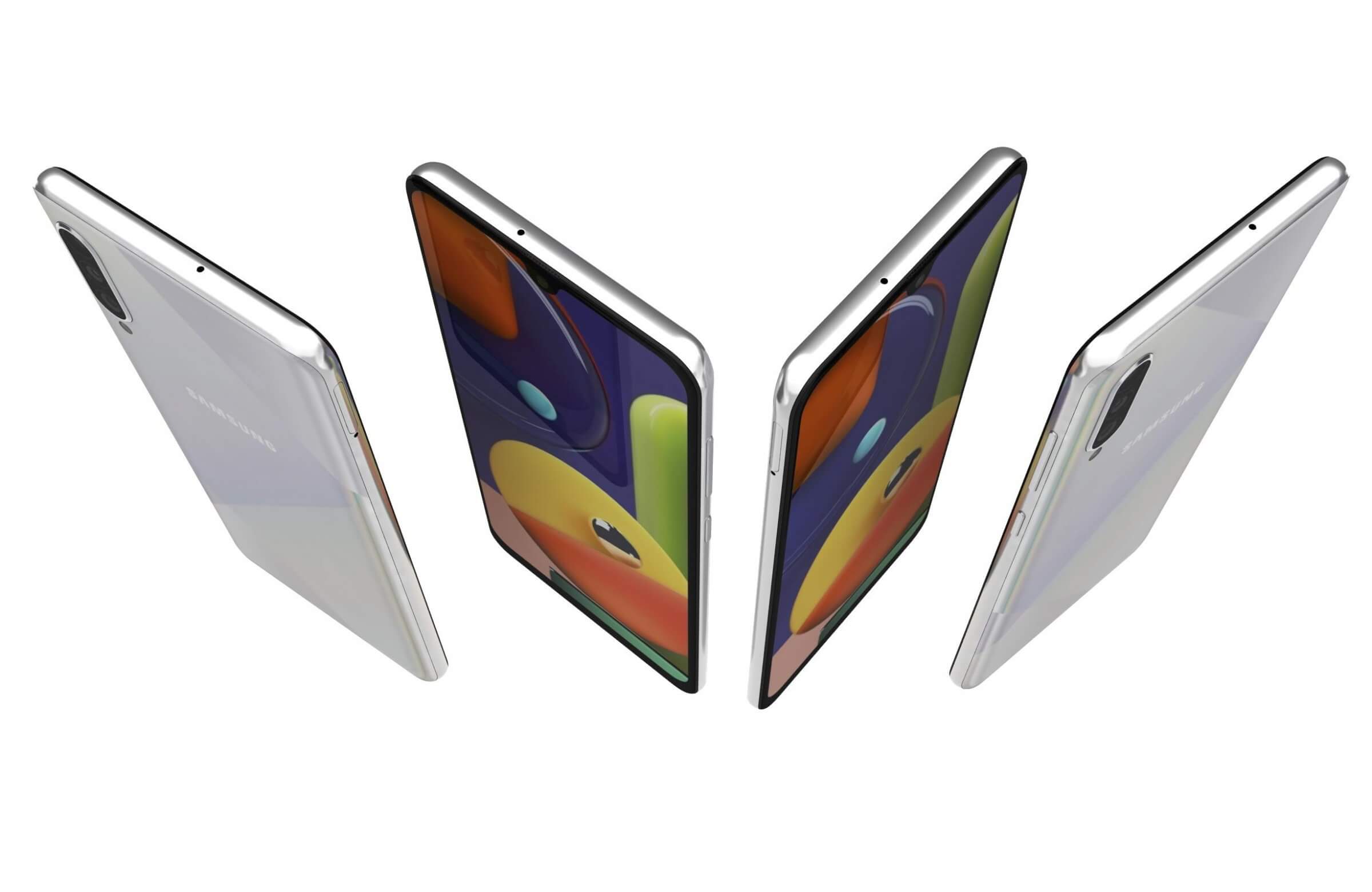 Samsung Galaxy A50s Prism Crush White - 3D Model by Rever_Art