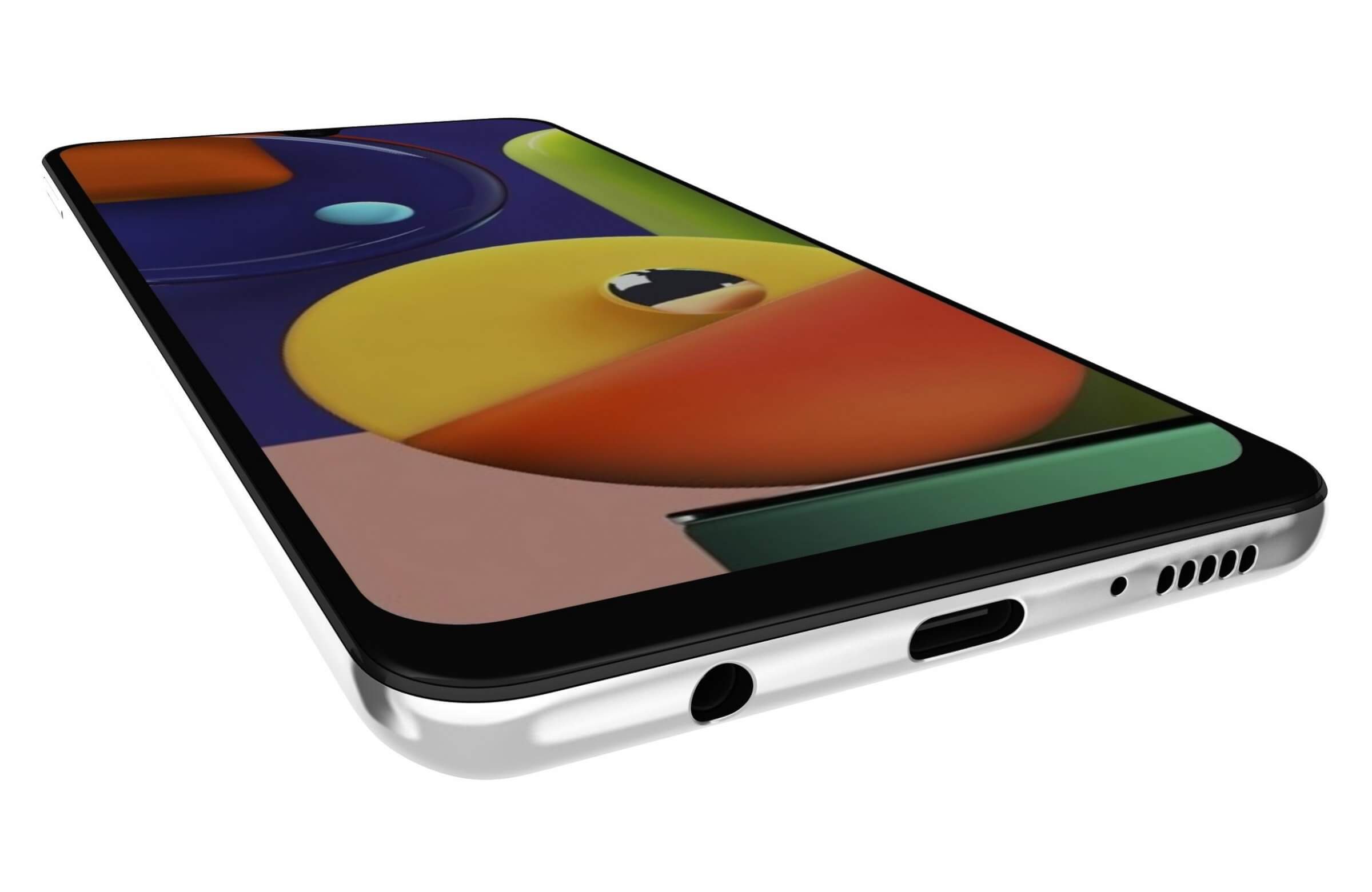 Samsung Galaxy A50s Prism Crush White - 3D Model by Rever_Art