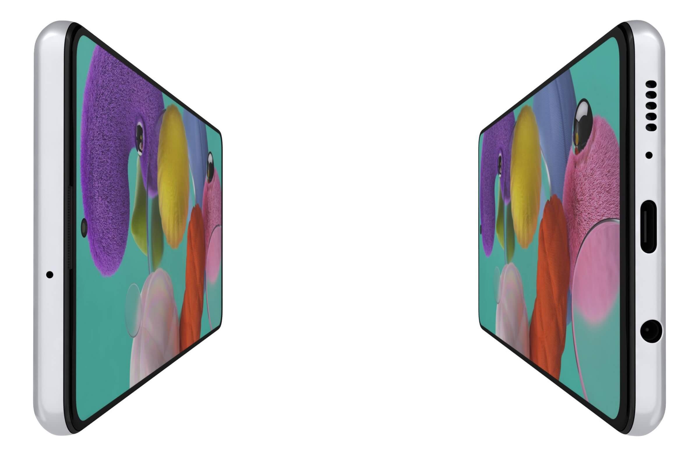 Samsung Galaxy A51 White - 3D Model by Rever_Art