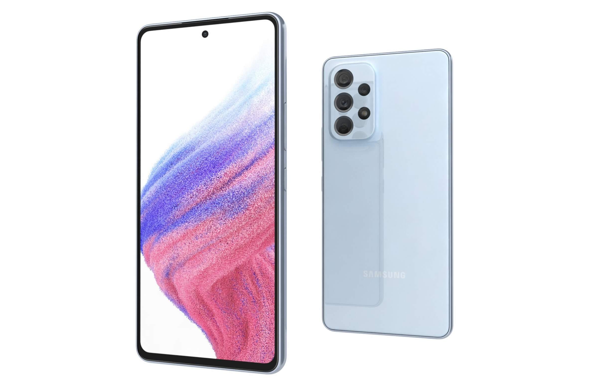 Samsung Galaxy A53 5G Blue - 3D Model by Rever_Art