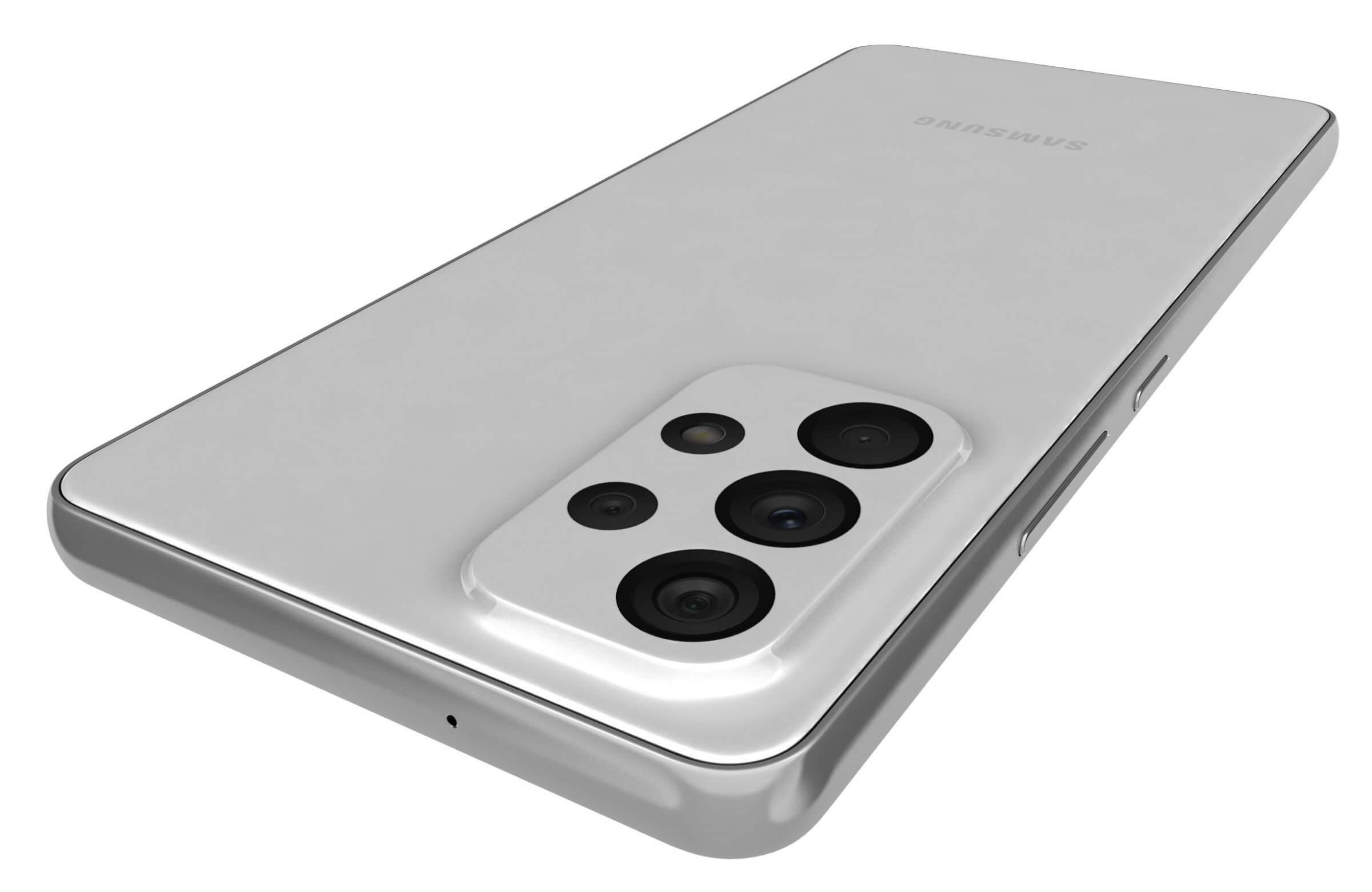 Samsung Galaxy A53 5G White - 3D Model by Rever_Art