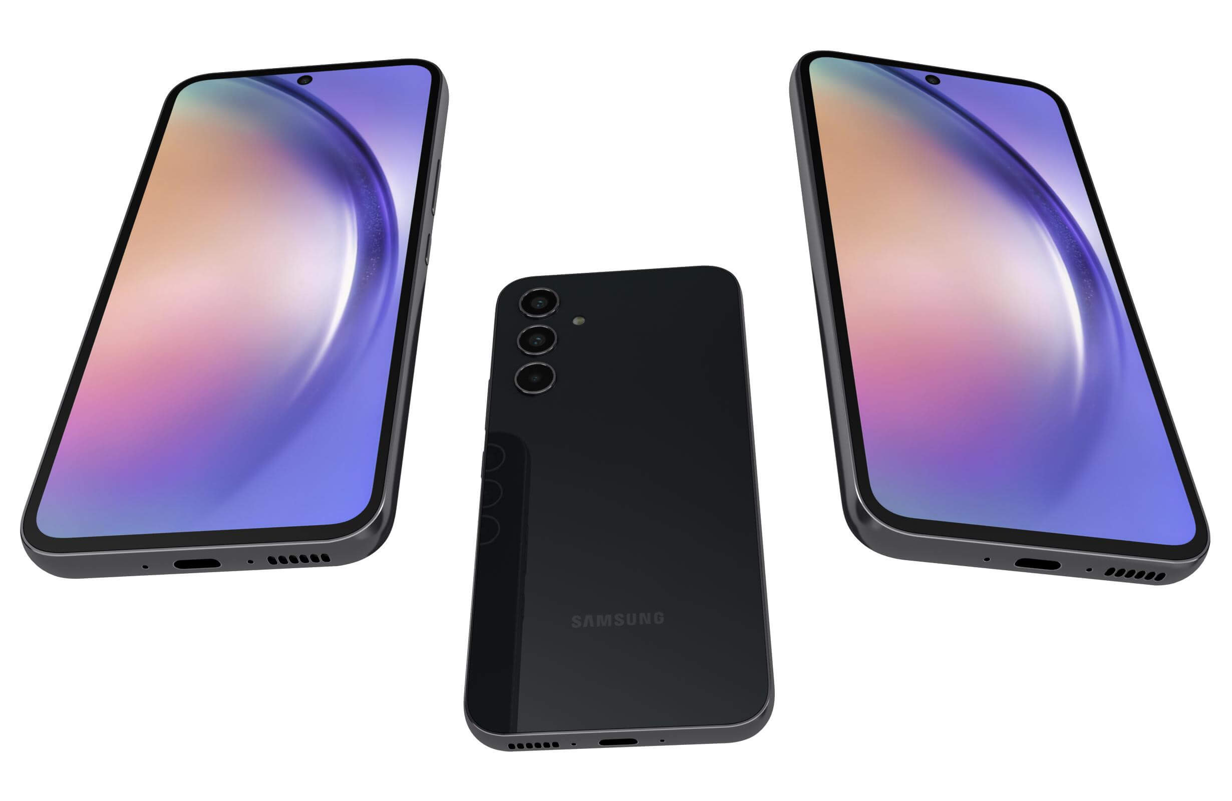 Samsung Galaxy A54 Black - 3D Model by Rever_Art