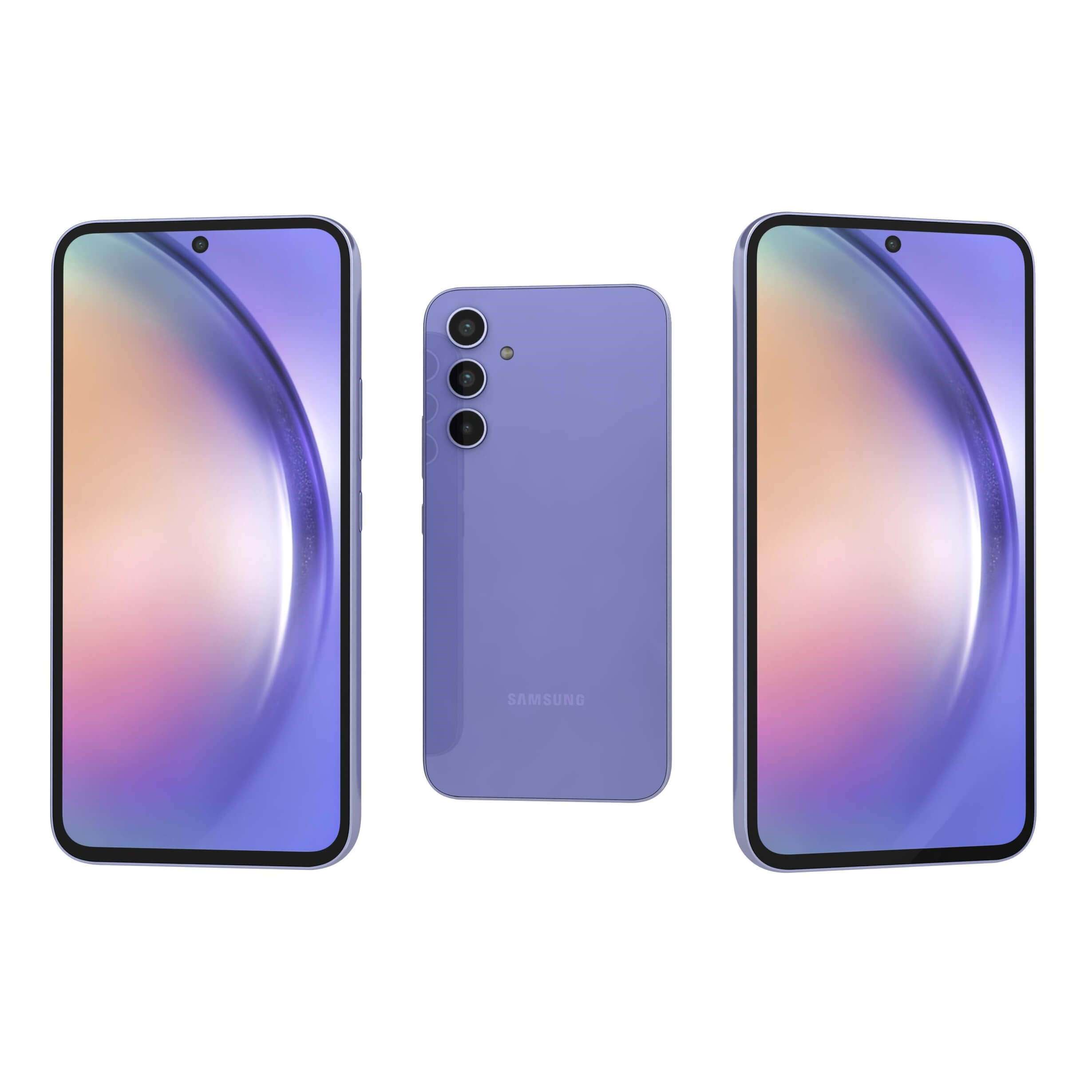 Samsung Galaxy A54 Blue - 3D Model by Rever_Art