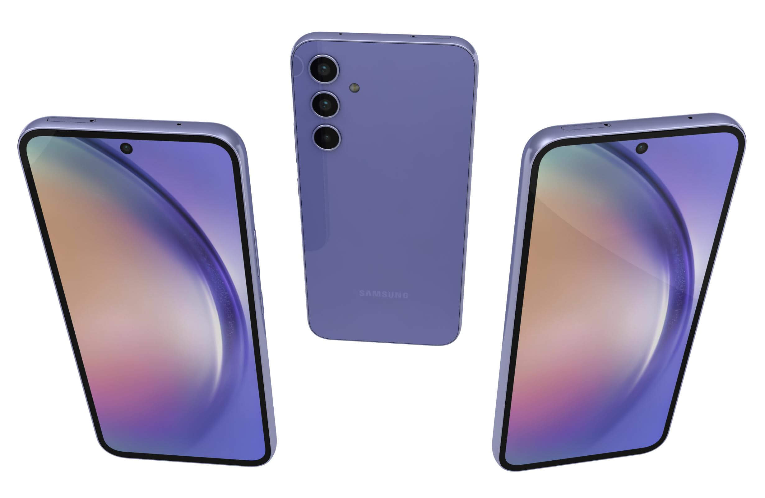 Samsung Galaxy A54 Blue - 3D Model by Rever_Art