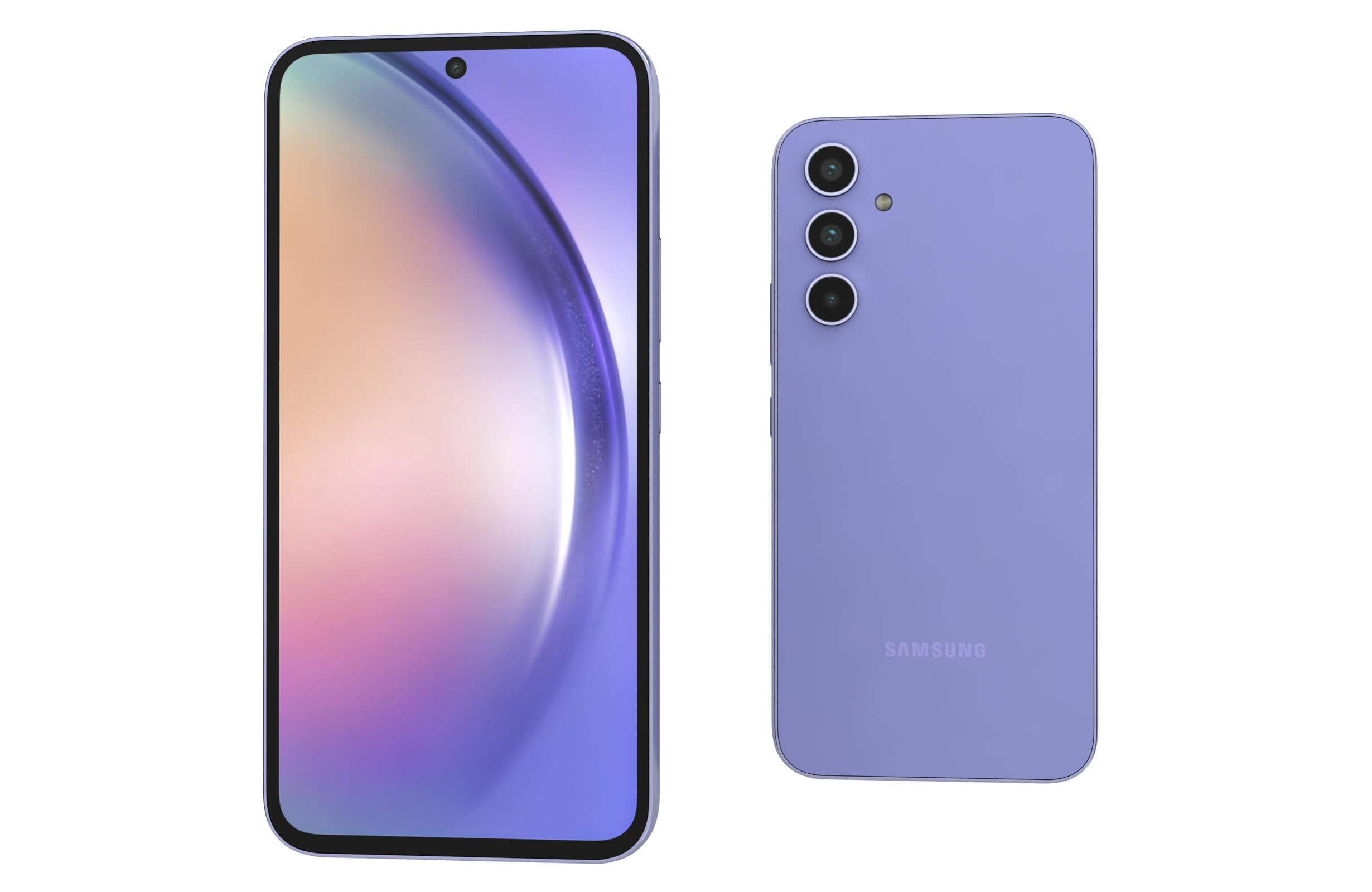 Samsung Galaxy A54 Blue - 3D Model by Rever_Art