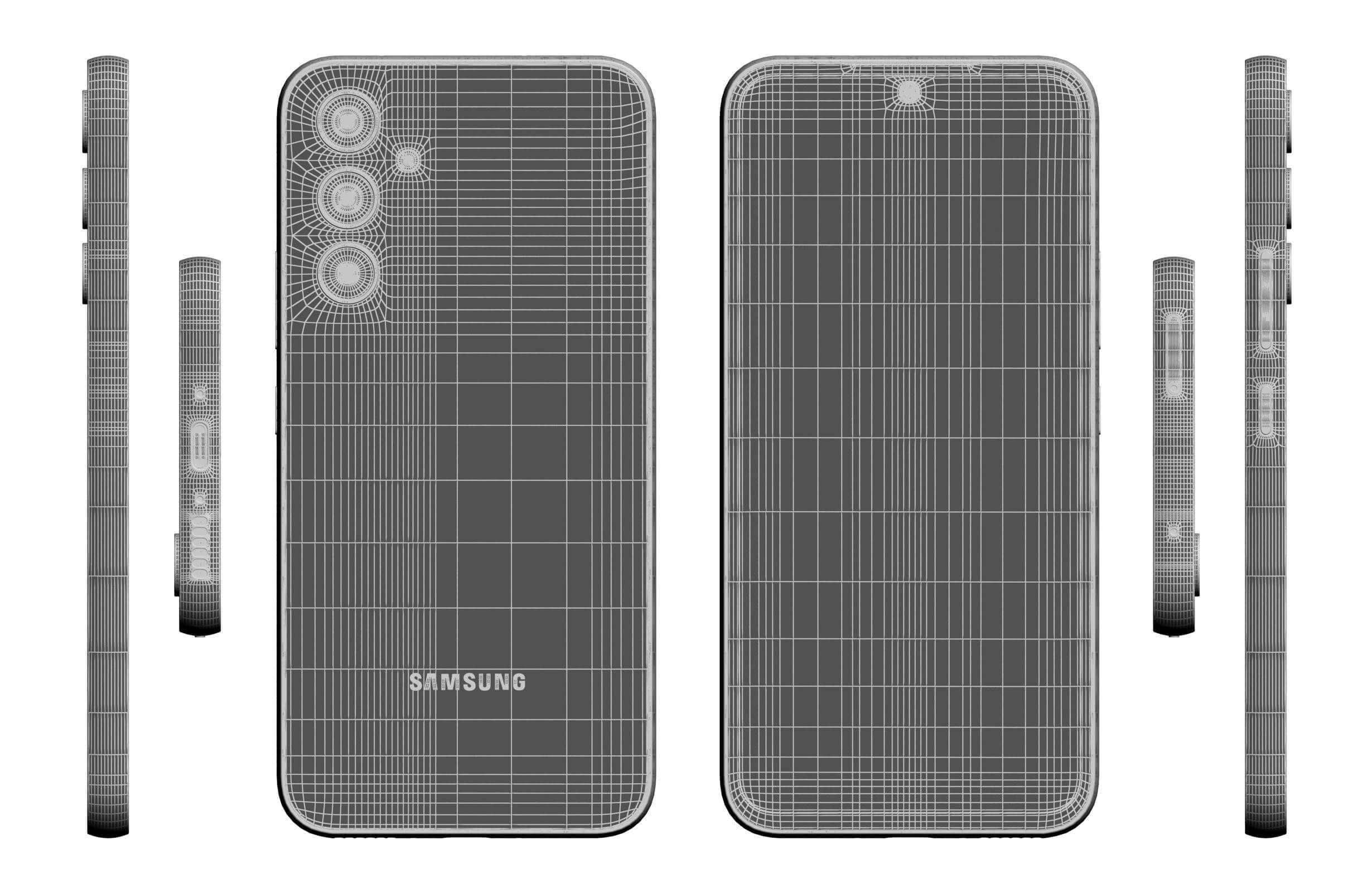 Samsung Galaxy A54 Blue - 3D Model by Rever_Art