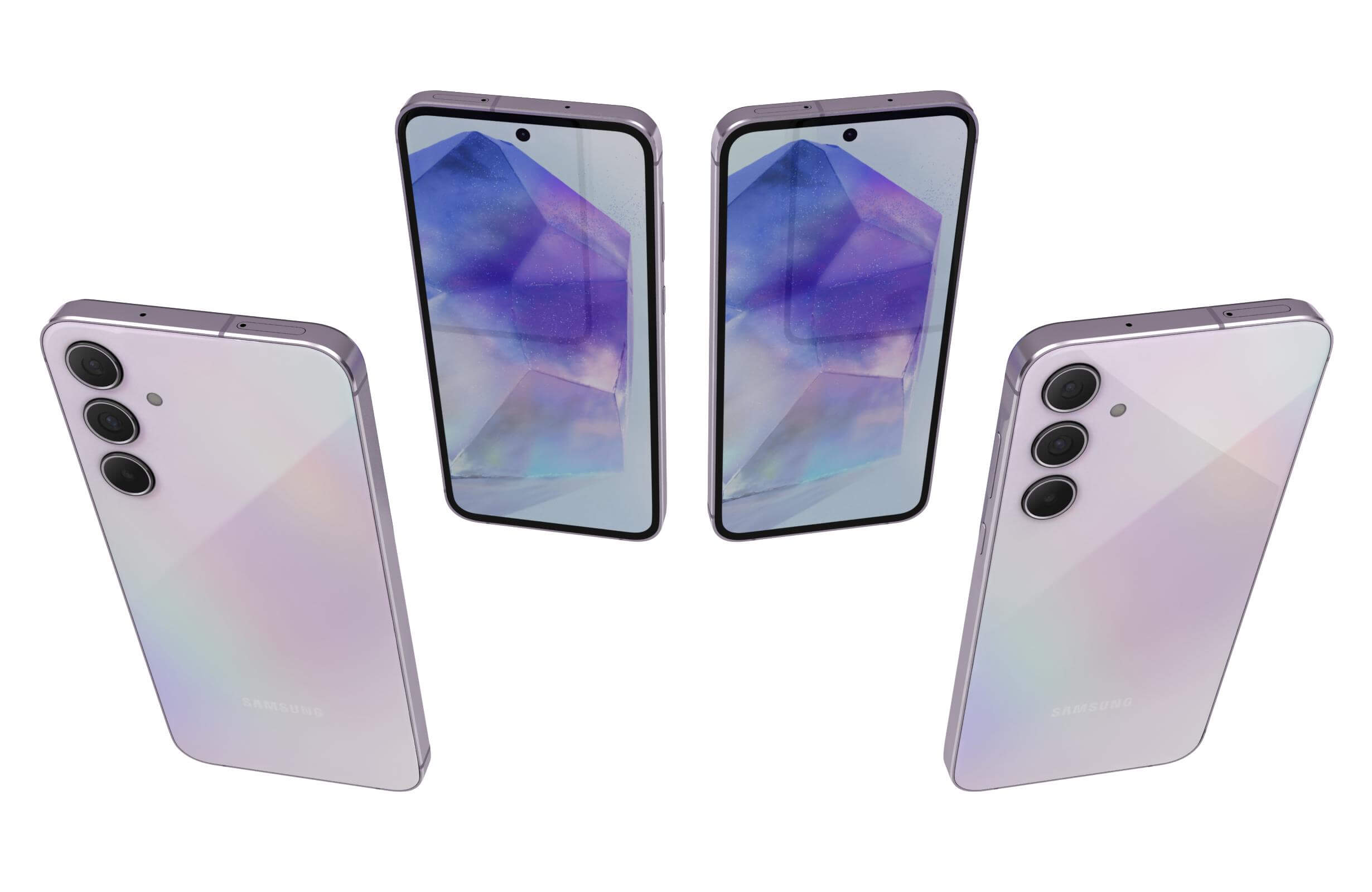 Samsung Galaxy A55 5G Pink - 3D Model by Rever_Art