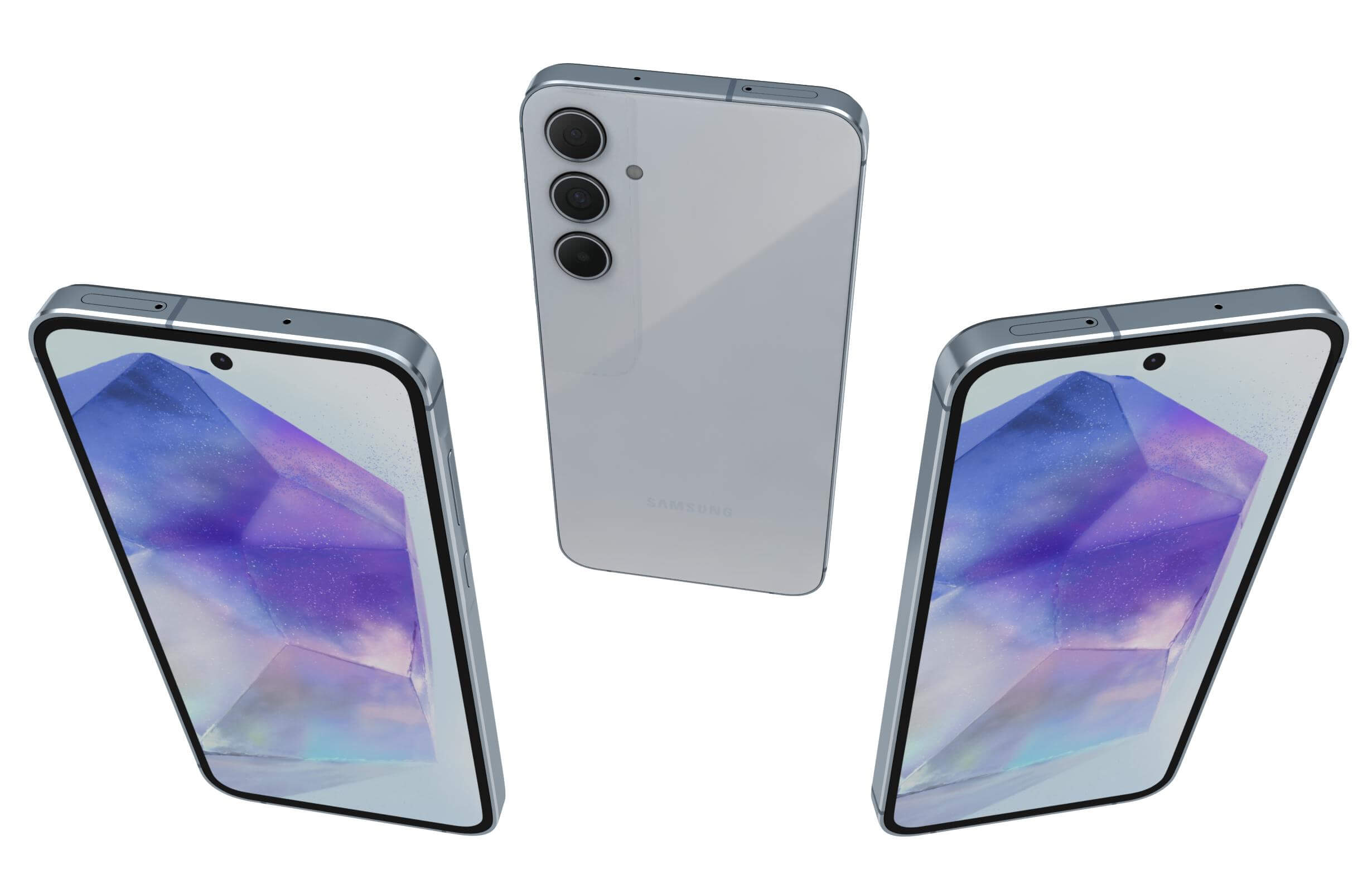 Samsung Galaxy A55 5G White - 3D Model by Rever_Art