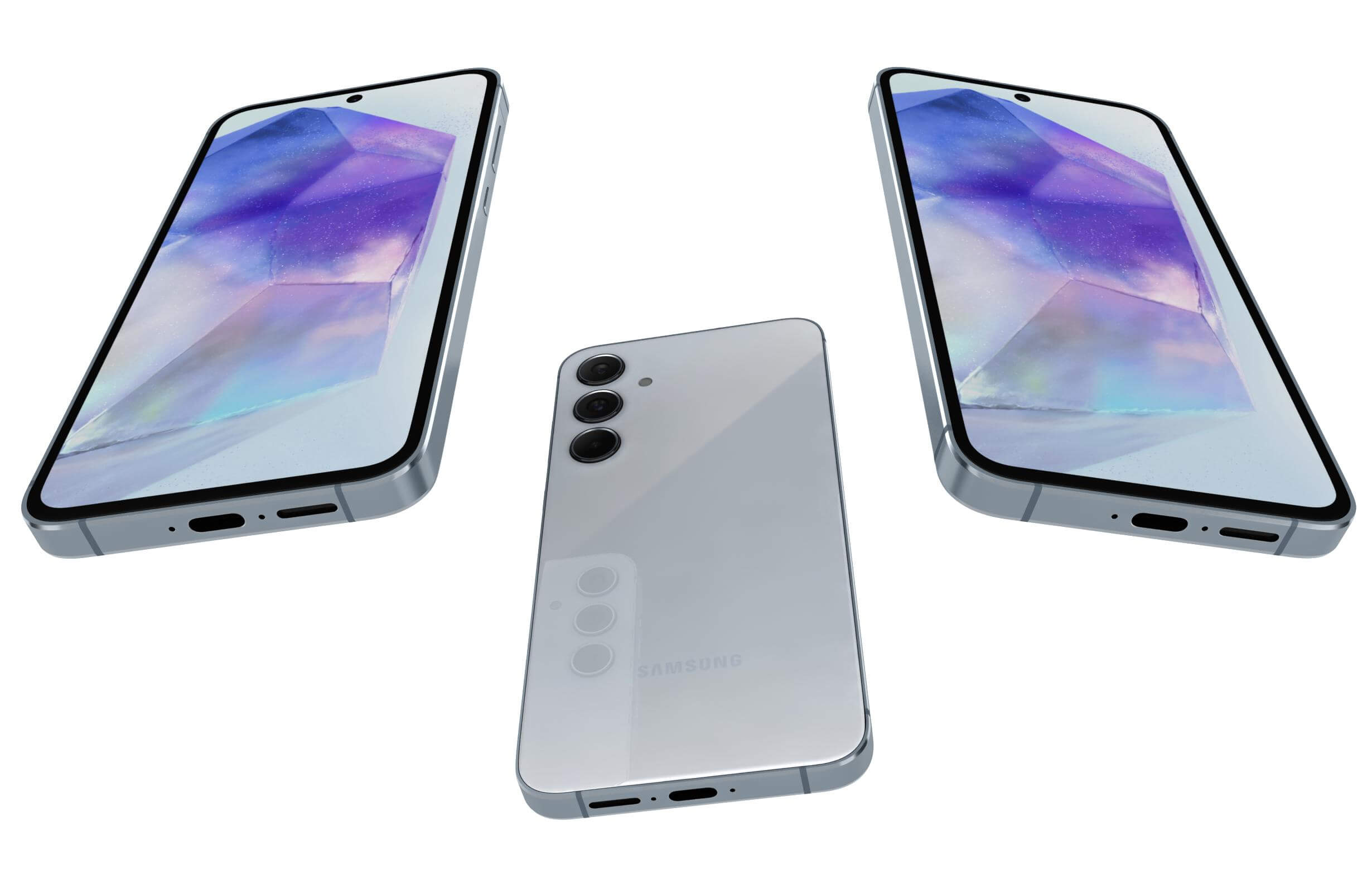 Samsung Galaxy A55 5G White - 3D Model by Rever_Art