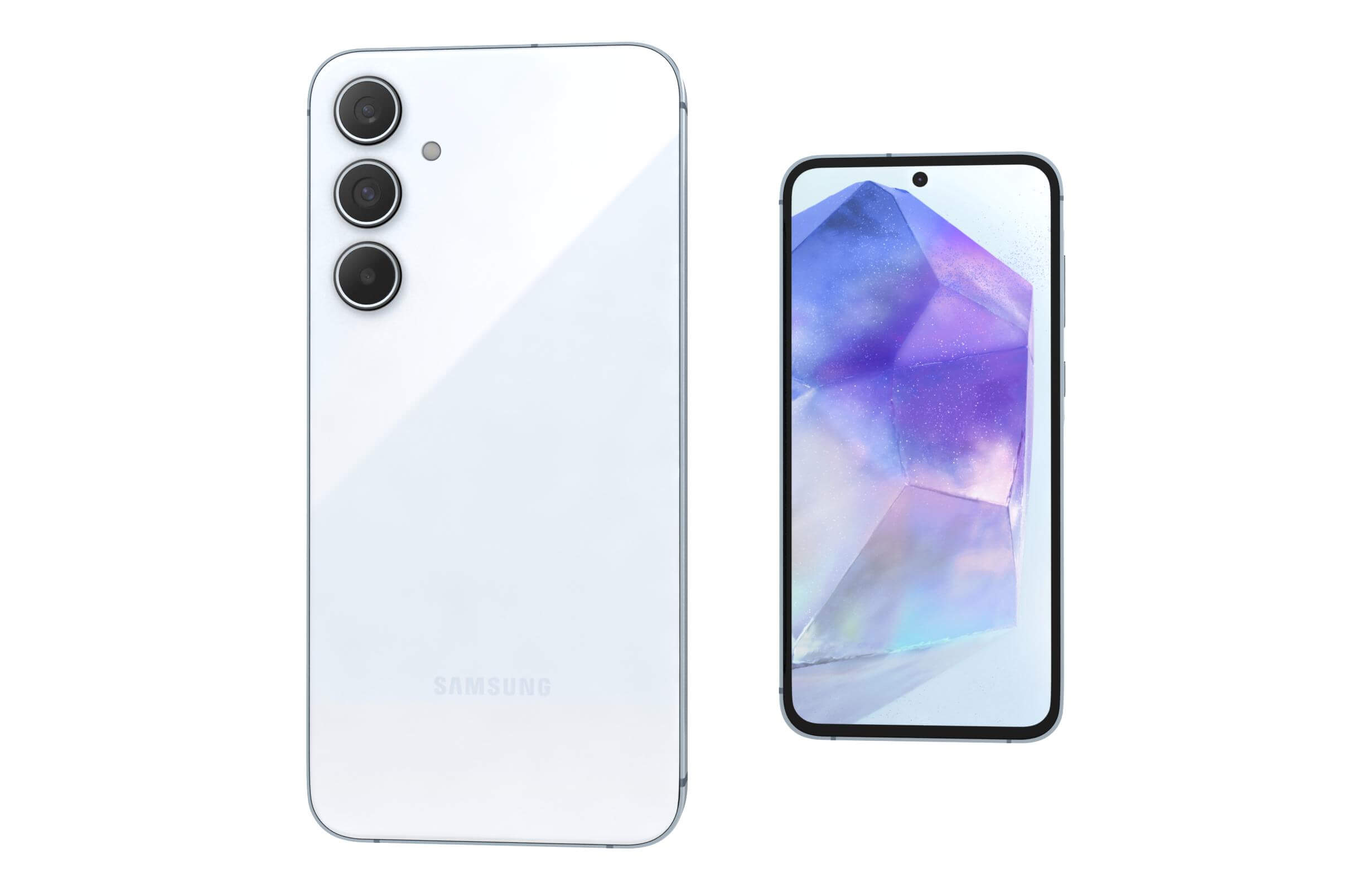 Samsung Galaxy A55 5G White - 3D Model by Rever_Art