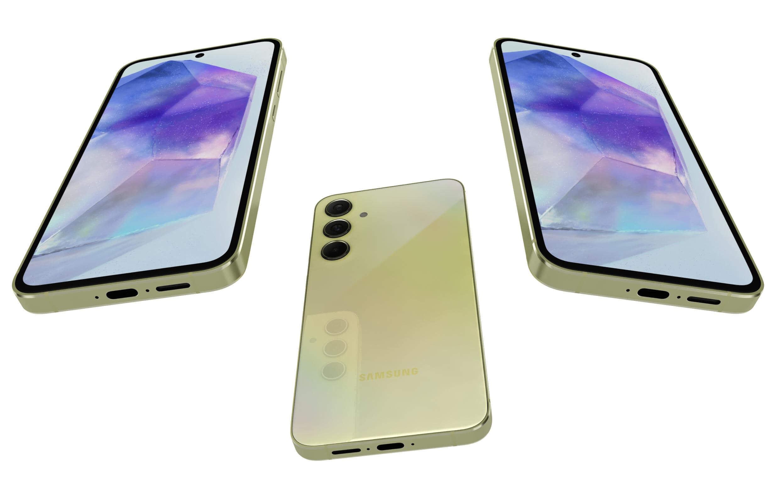 Samsung Galaxy A55 5G Yellow - 3D Model by Rever_Art