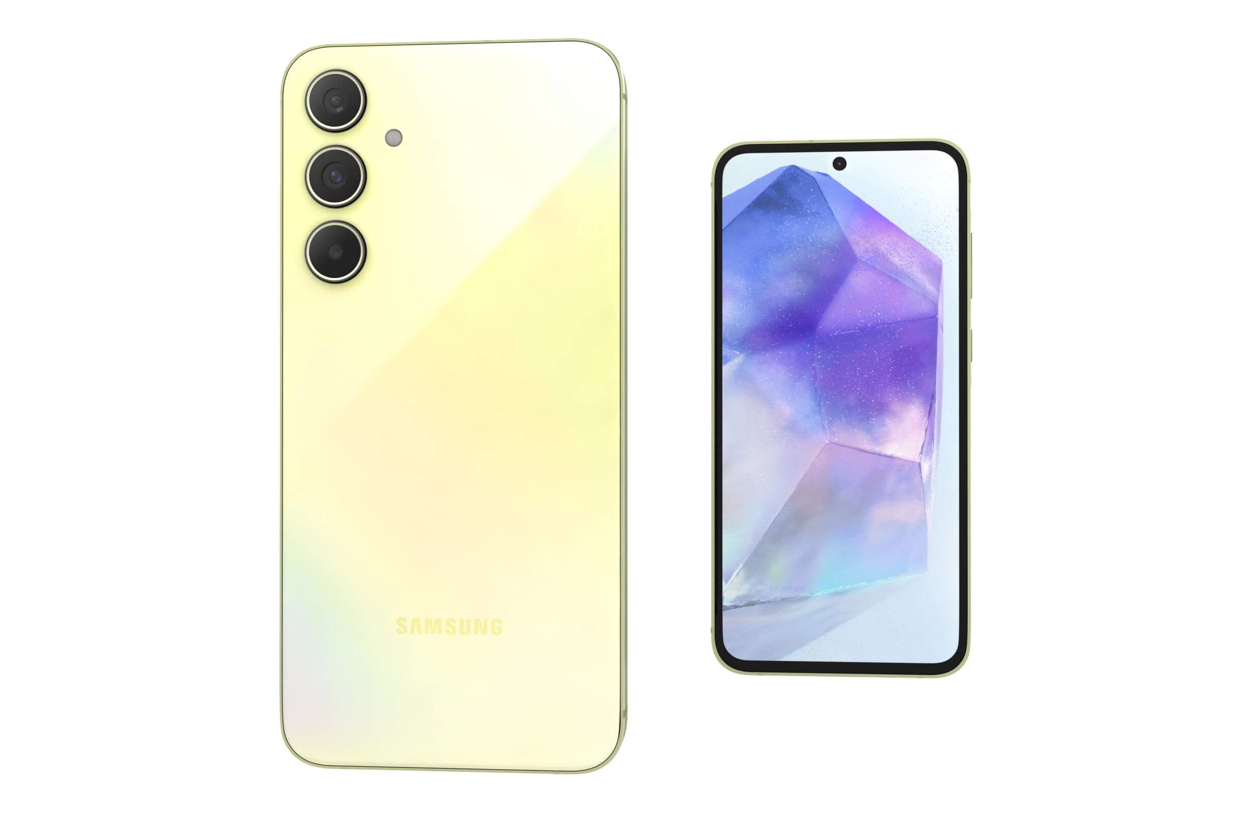 Samsung Galaxy A55 5G Yellow - 3D Model by Rever_Art