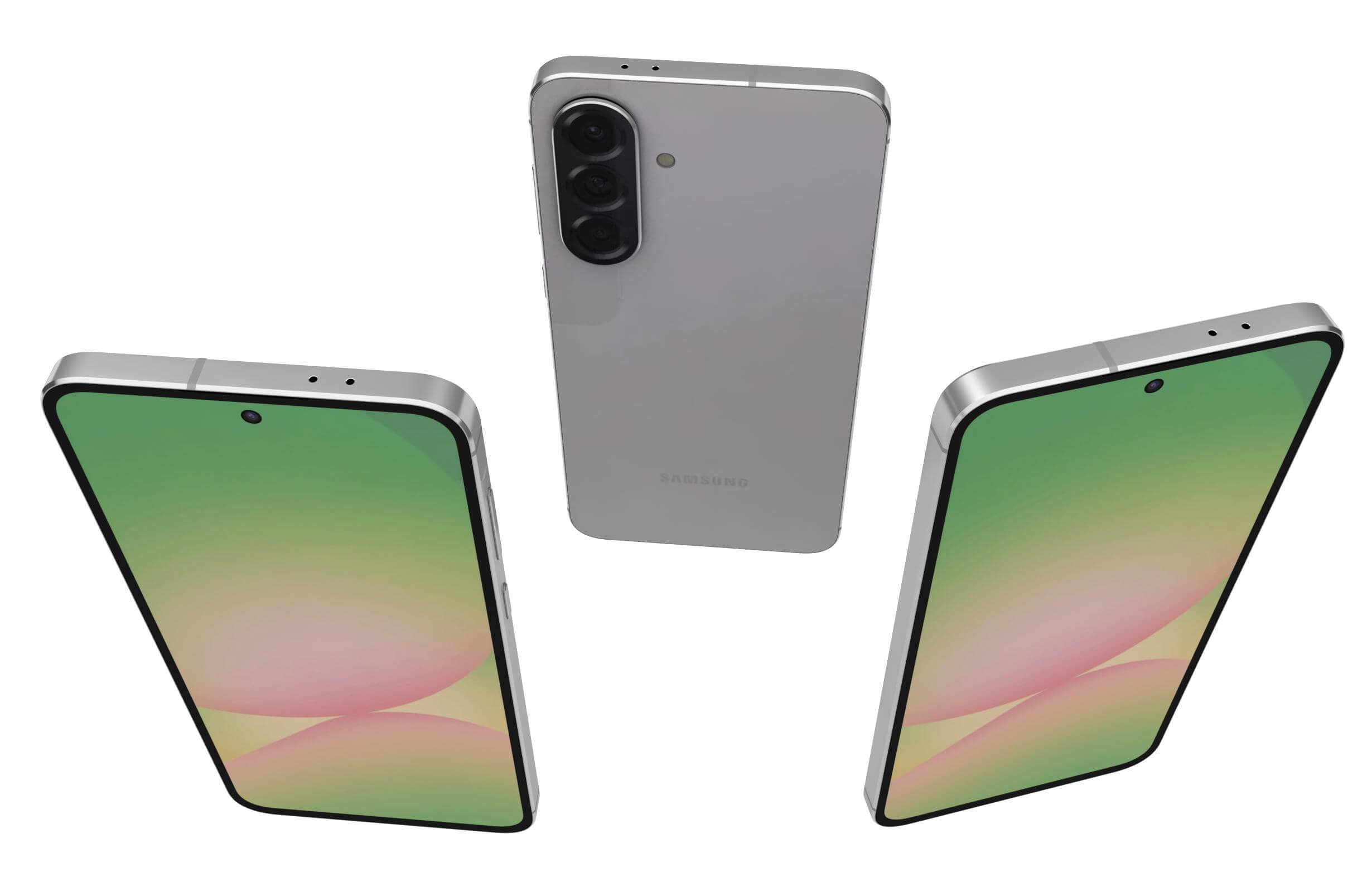 Samsung Galaxy A56 Awesome Lightgray - 3D Model by Rever_Art