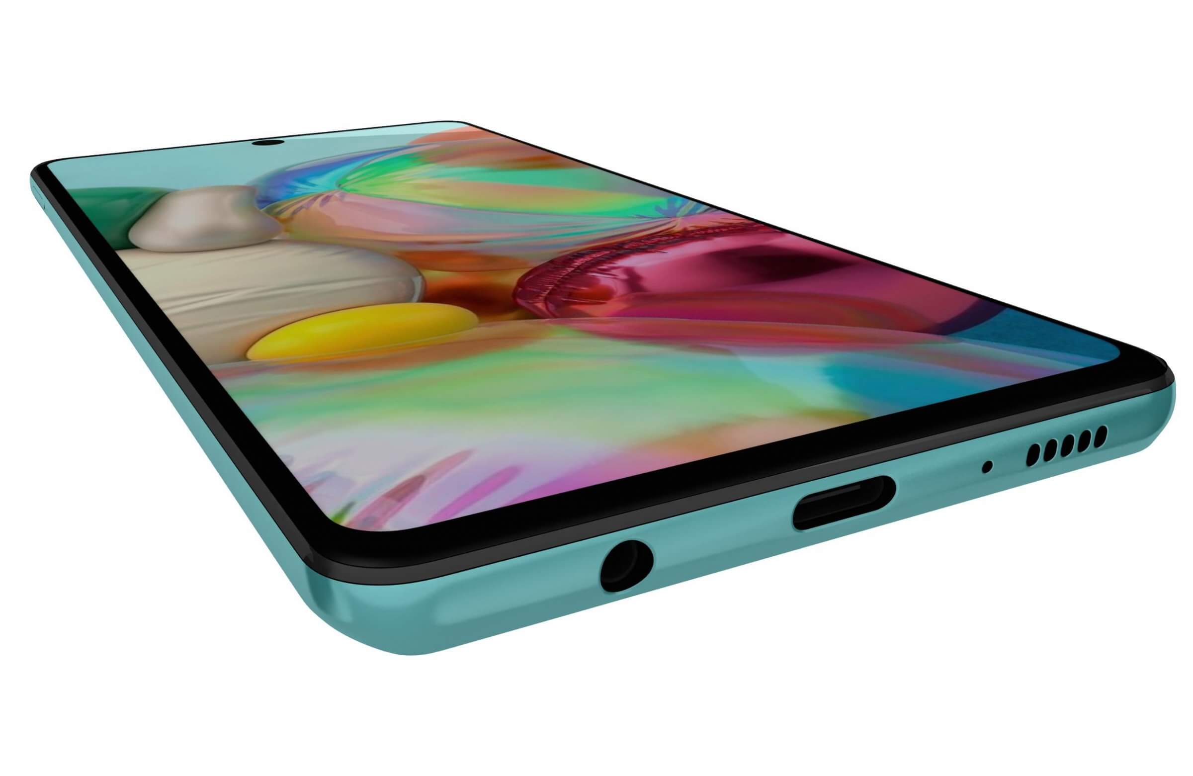 Samsung Galaxy A71 Blue - 3D Model by Rever_Art