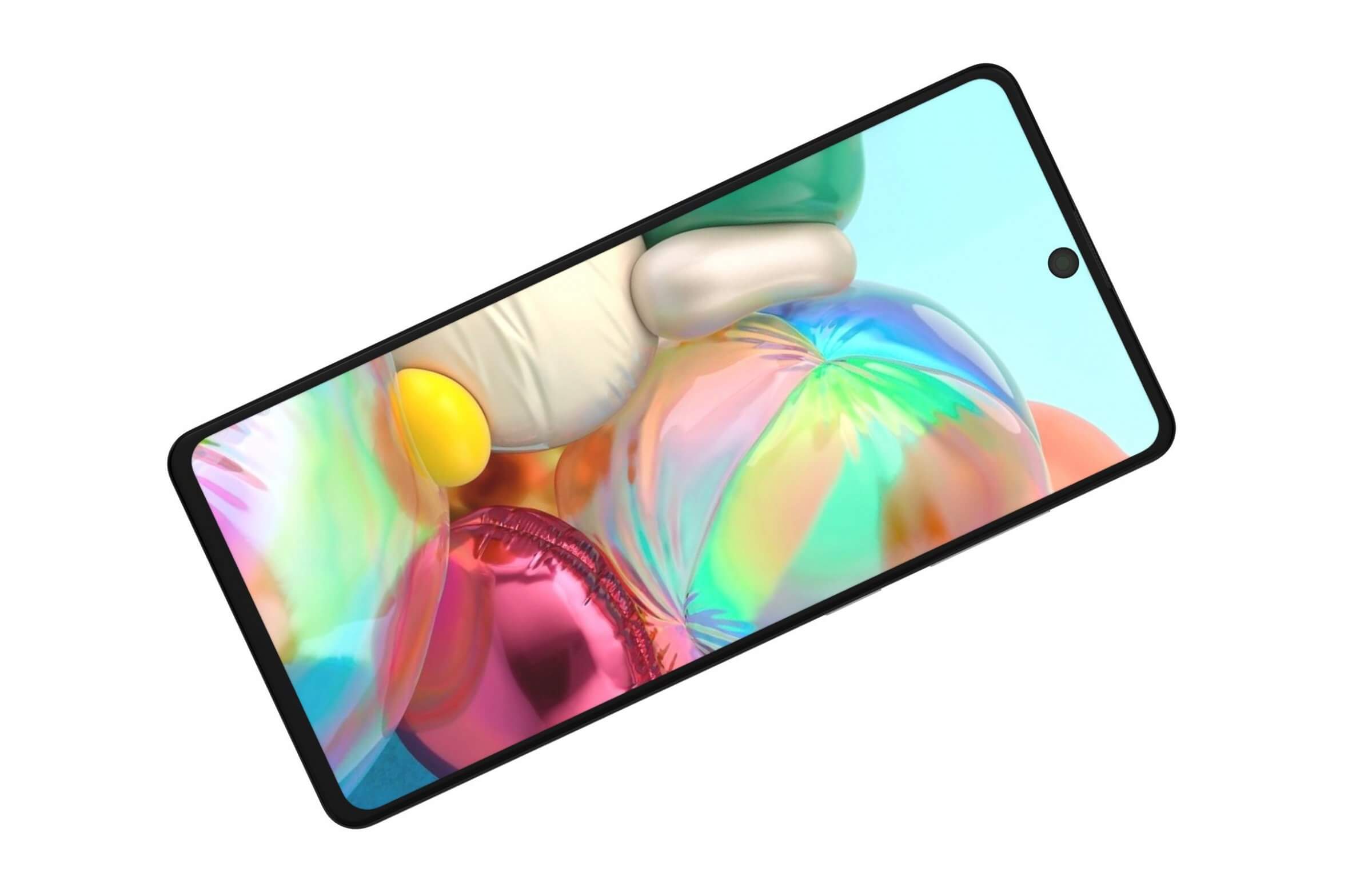 Samsung Galaxy A71 White - 3D Model by Rever_Art