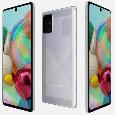 Samsung Galaxy A71 White - 3D Model by Rever_Art