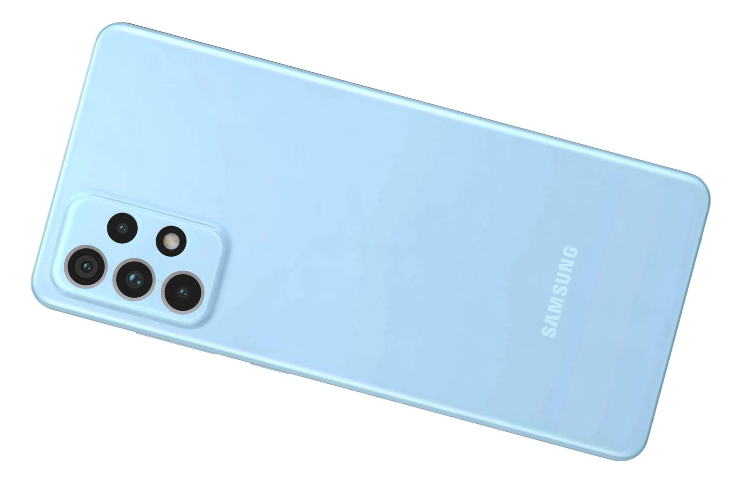 Samsung Galaxy A72 Awesome Blue - 3D Model by Rever_Art