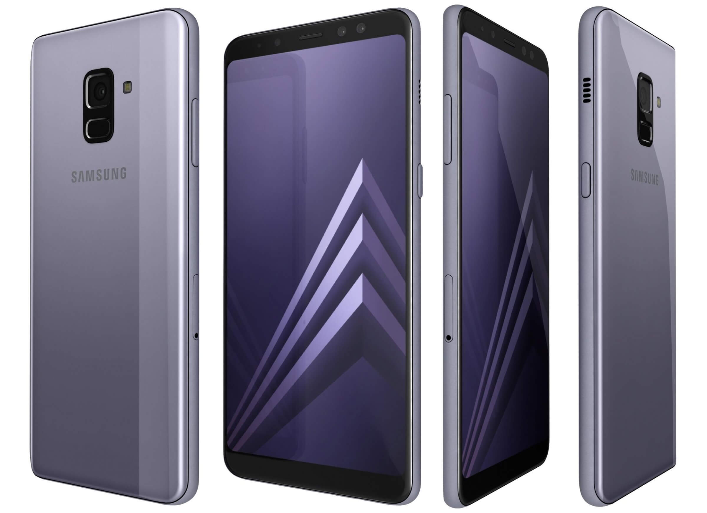 Samsung Galaxy A8 2018 Plus Orchid Grey - 3D Model by Rever_Art