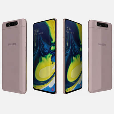 Samsung Galaxy A80 Gold - 3D Model by Rever_Art
