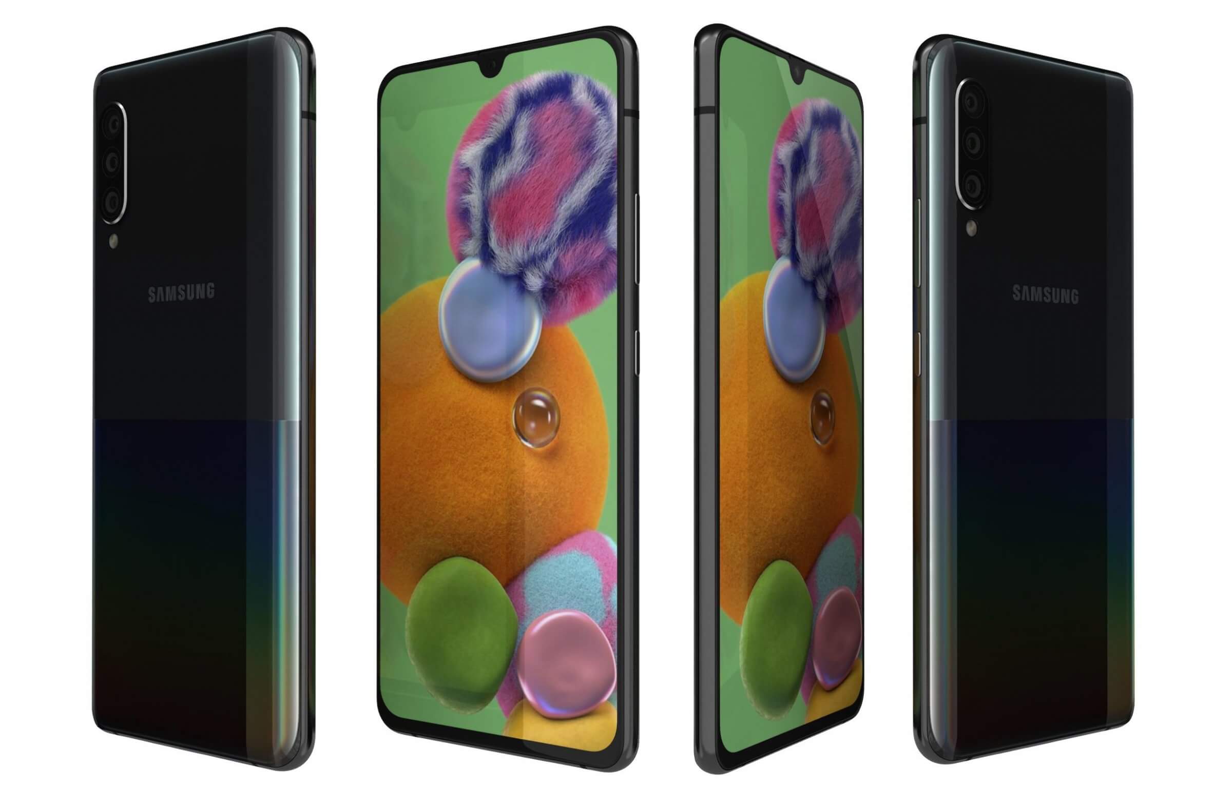 Samsung Galaxy A90 5G Black - 3D Model by Rever_Art