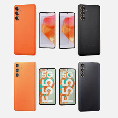Samsung Galaxy C55 and F55 - 3D Model by Rever_Art