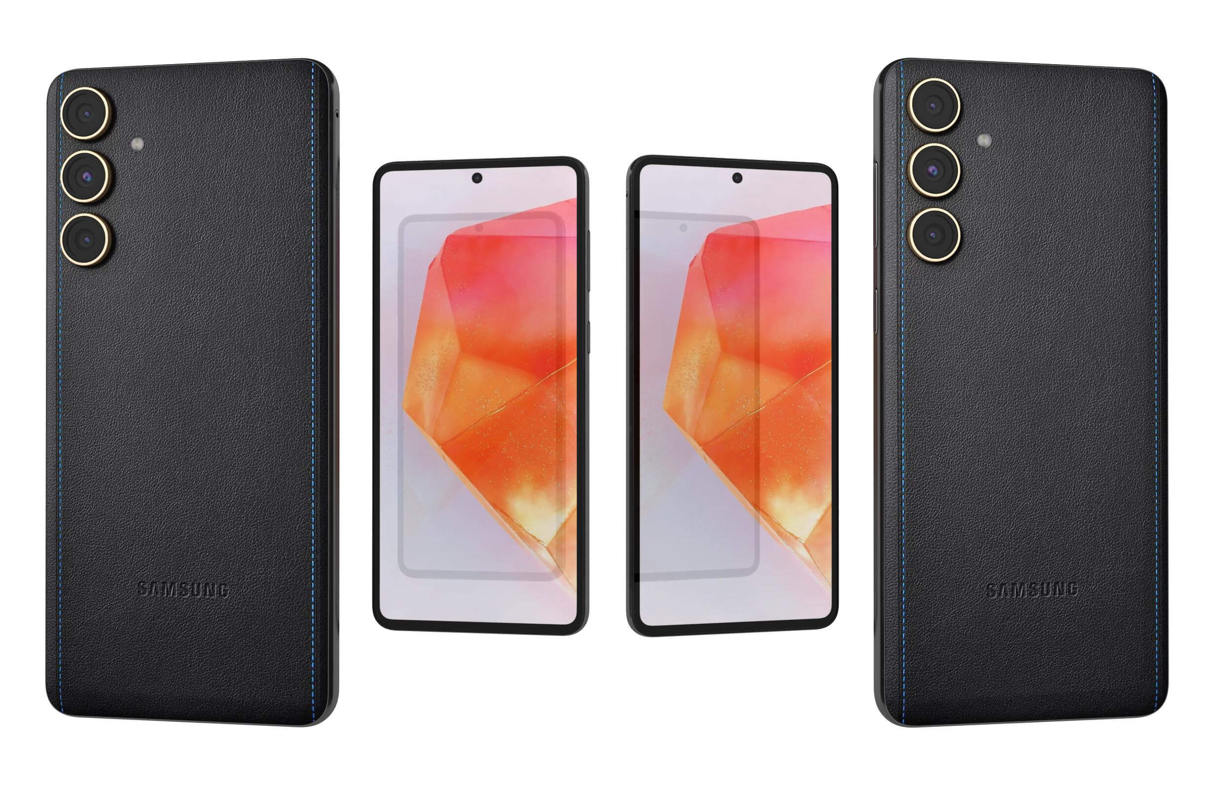 Samsung Galaxy C55 Black - 3D Model by Rever_Art