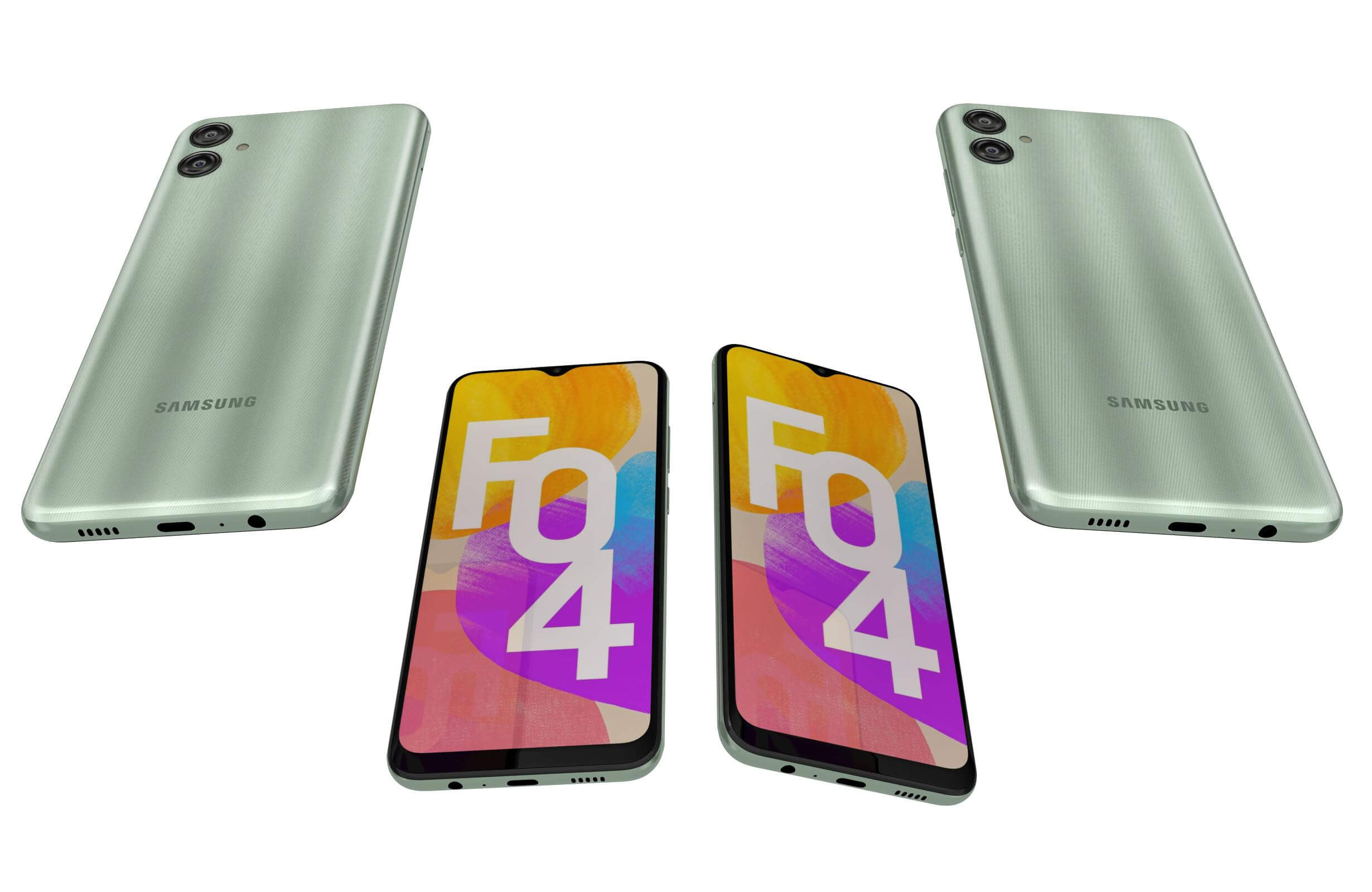 Samsung Galaxy F04 Green - 3D Model by Rever_Art