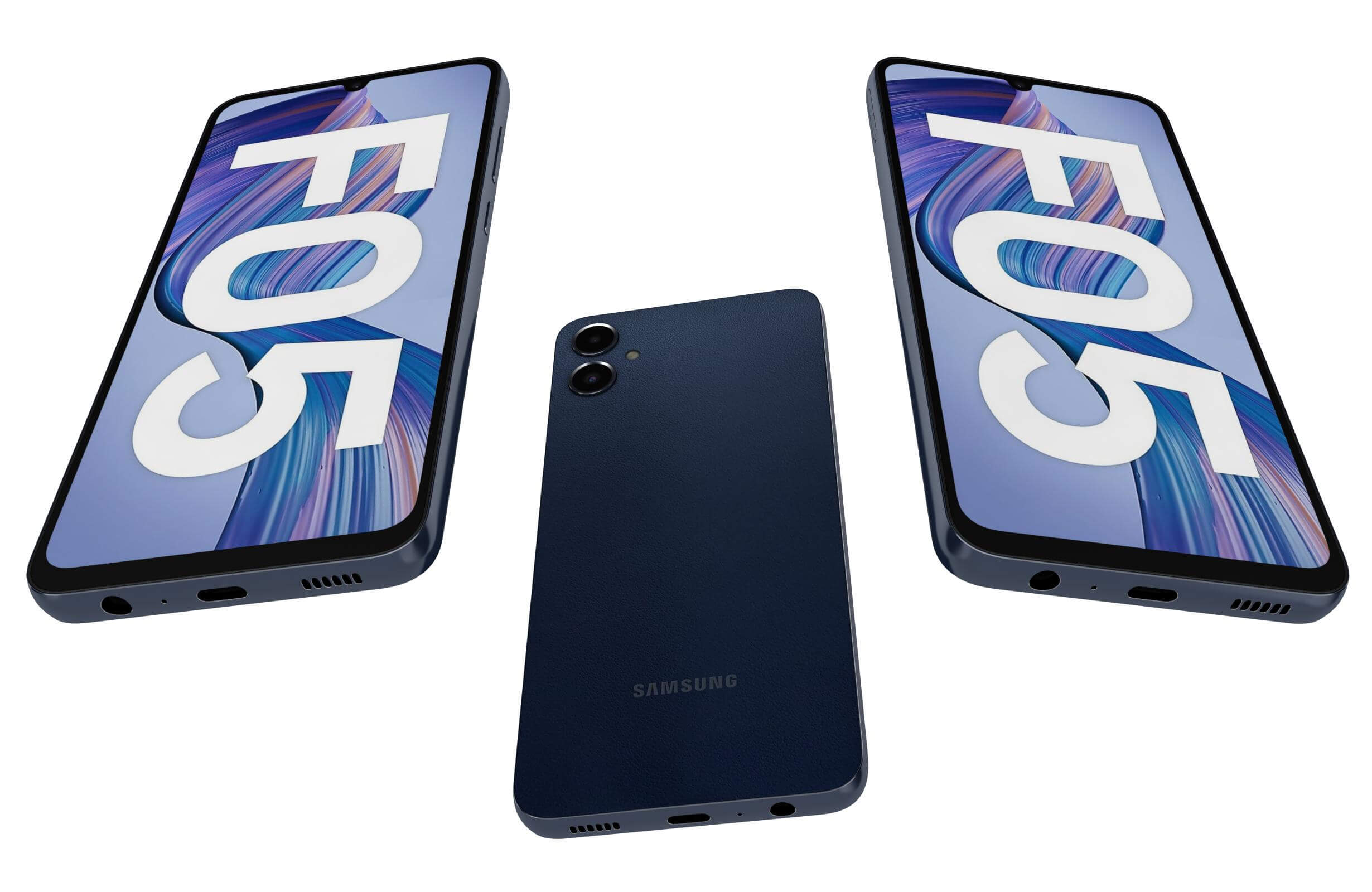Samsung Galaxy F05 Blue - 3D Model by Rever_Art