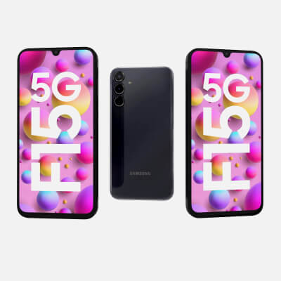 Samsung Galaxy F15 Black - 3D Model by Rever_Art