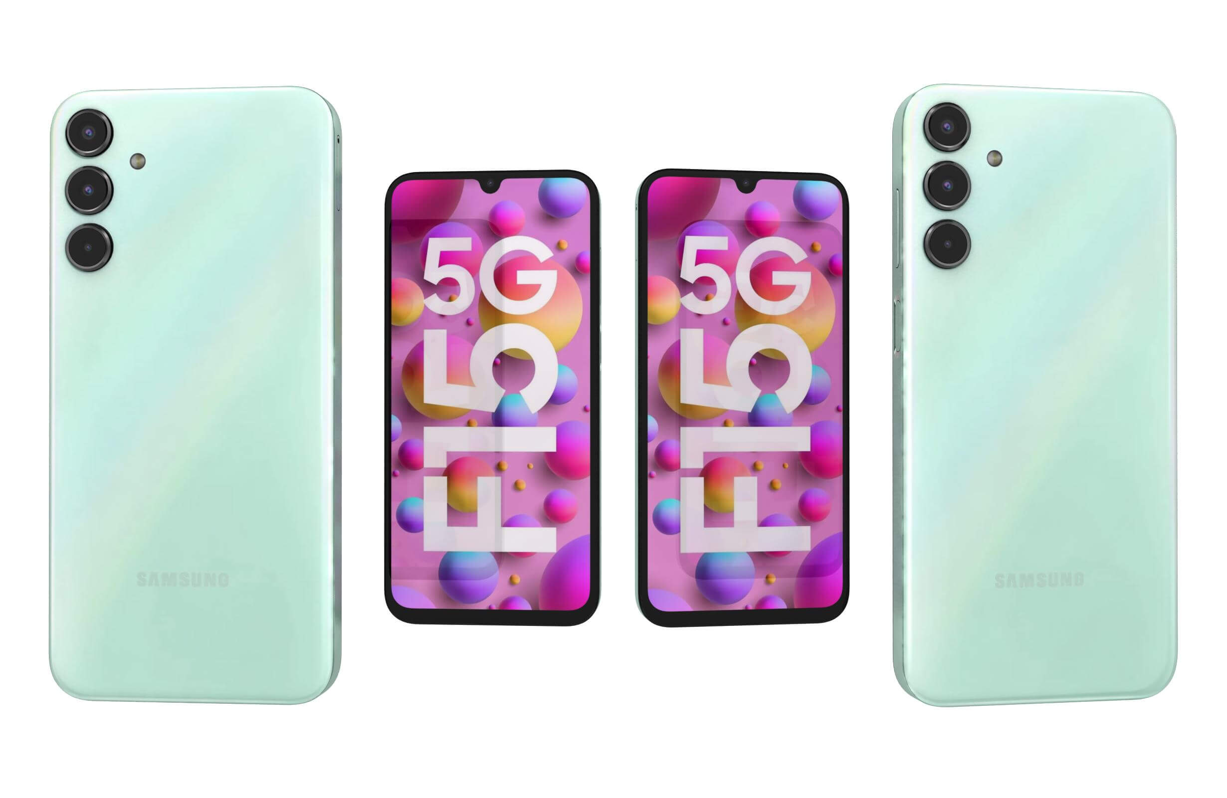 Samsung Galaxy F15 Green - 3D Model by Rever_Art