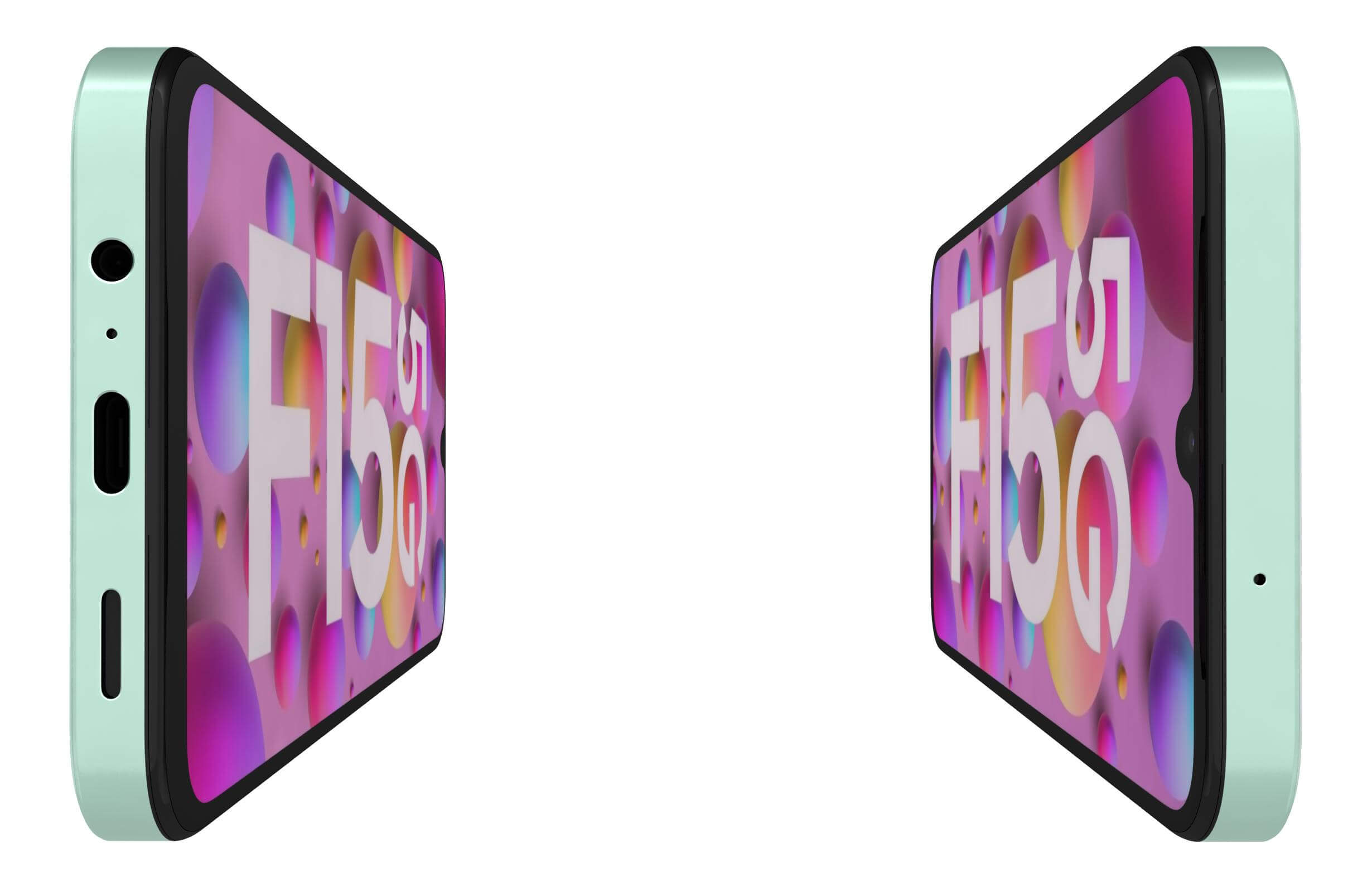 Samsung Galaxy F15 Green - 3D Model by Rever_Art