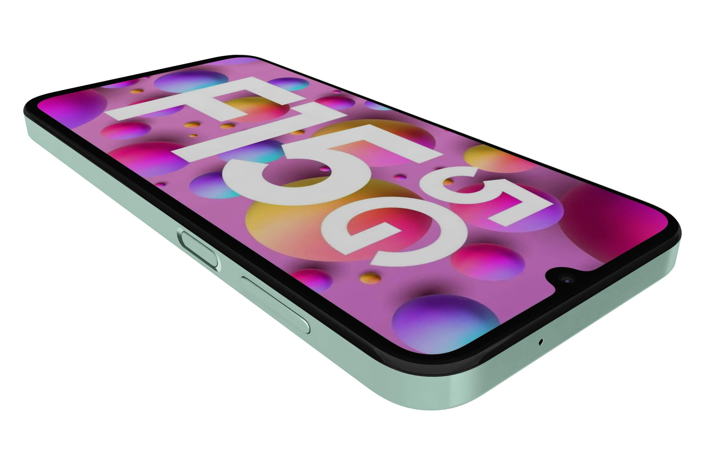 Samsung Galaxy F15 Green - 3D Model by Rever_Art