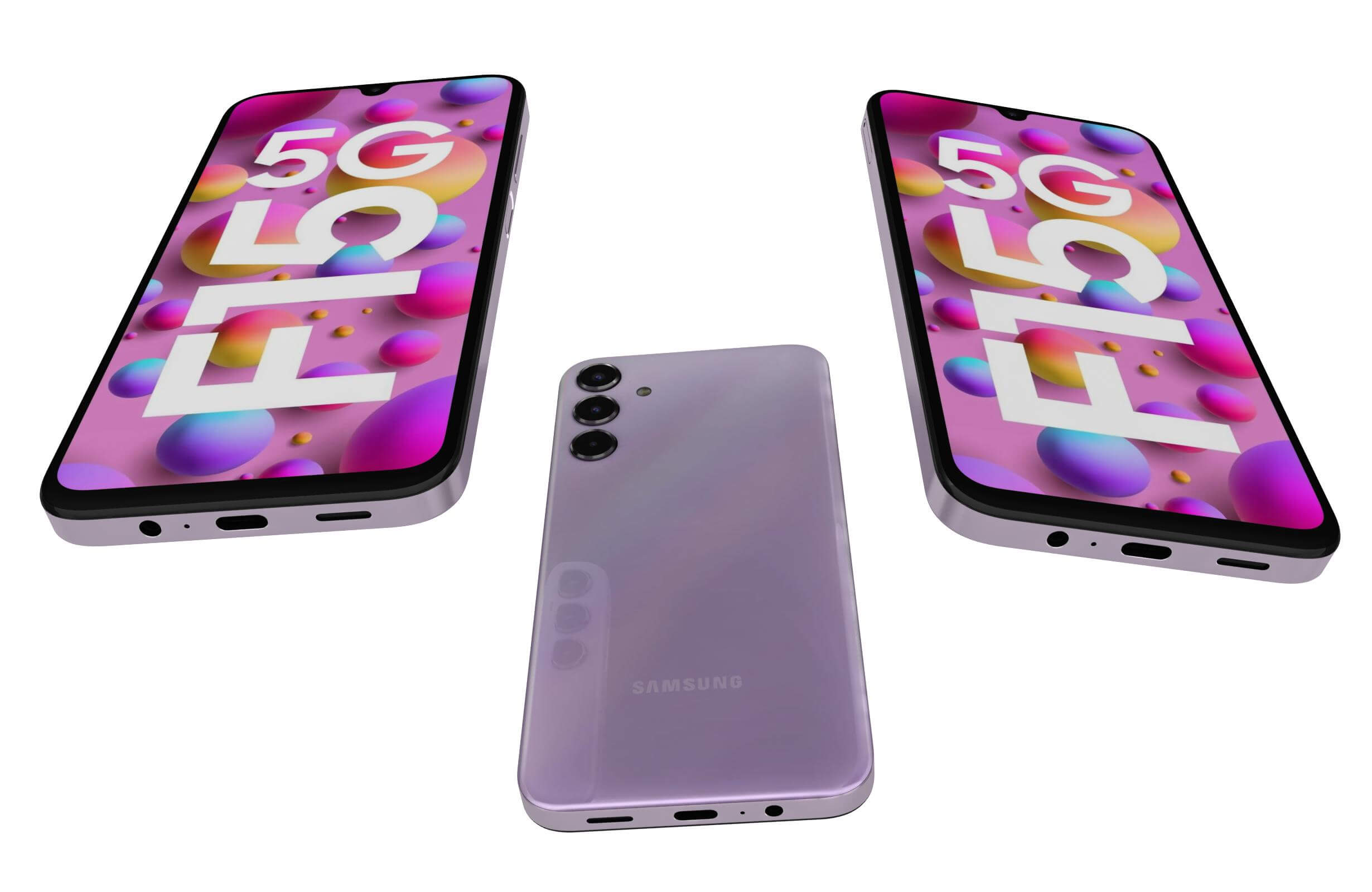 Samsung Galaxy F15 Purple - 3D Model by Rever_Art