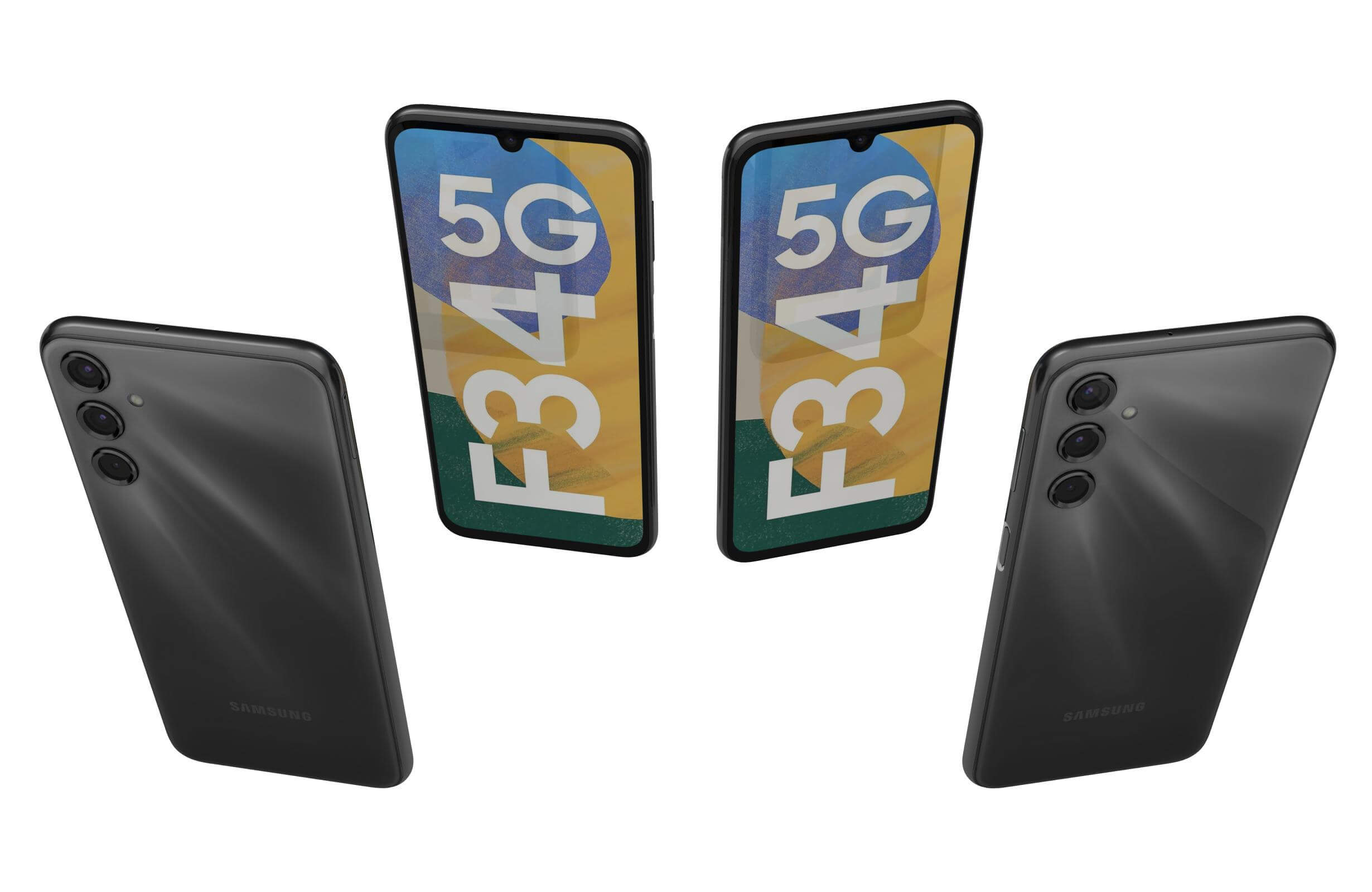 Samsung Galaxy F34 Black - 3D Model by Rever_Art