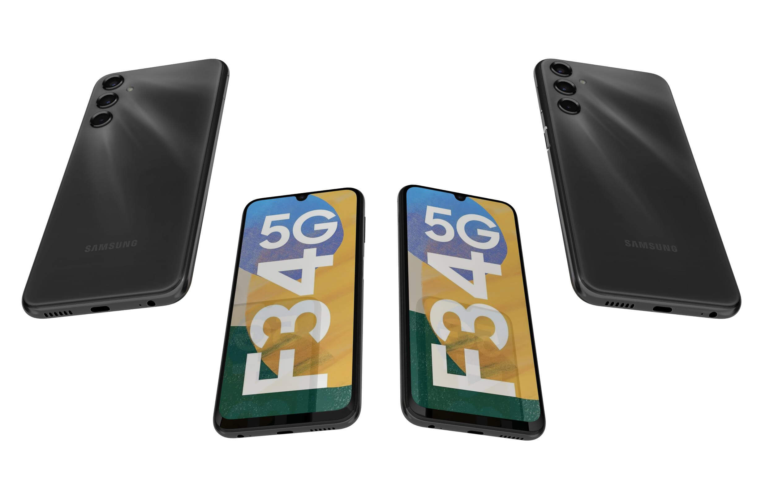 Samsung Galaxy F34 Black - 3D Model by Rever_Art