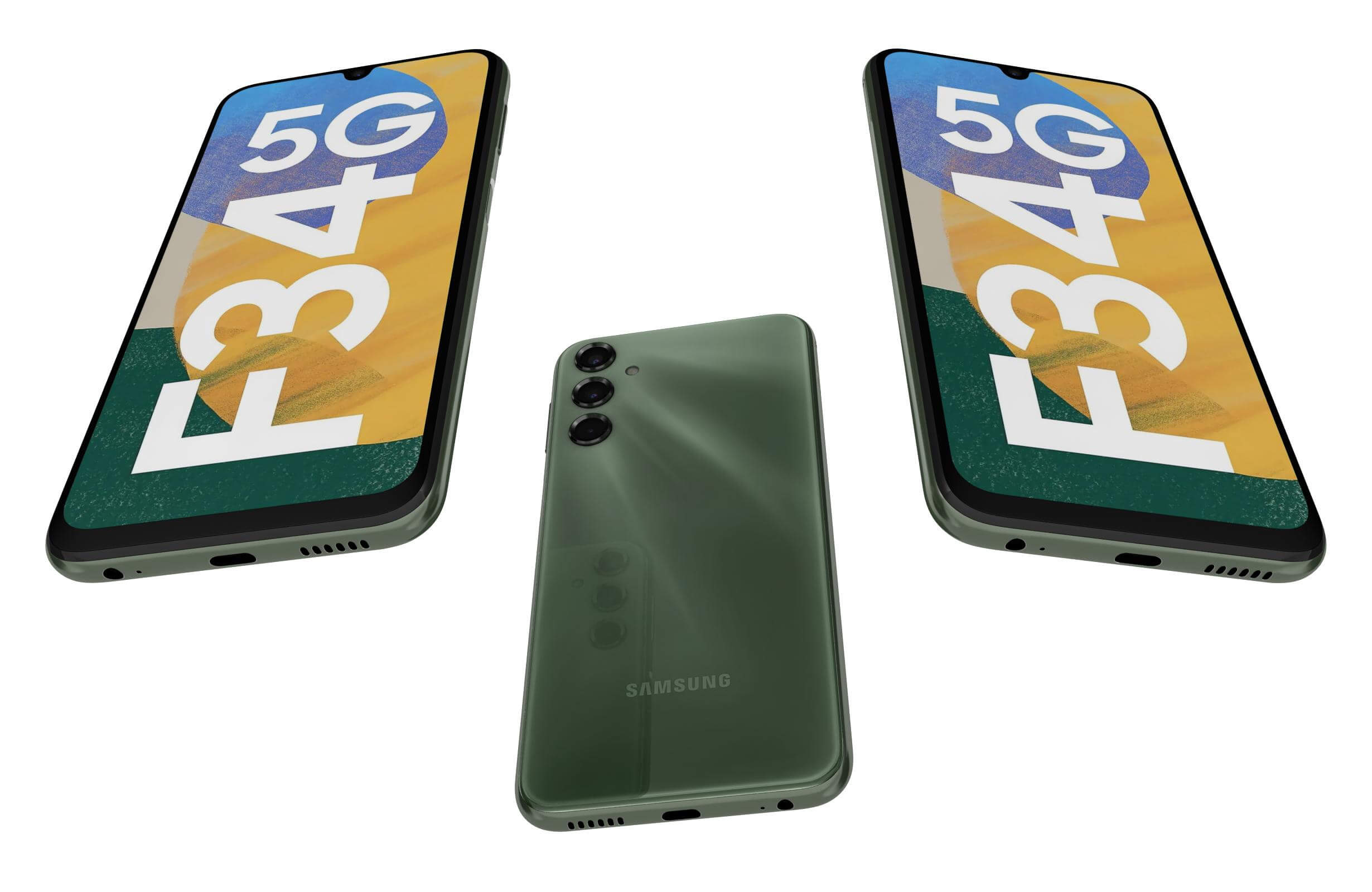 Samsung Galaxy F34 Green - 3D Model by Rever_Art