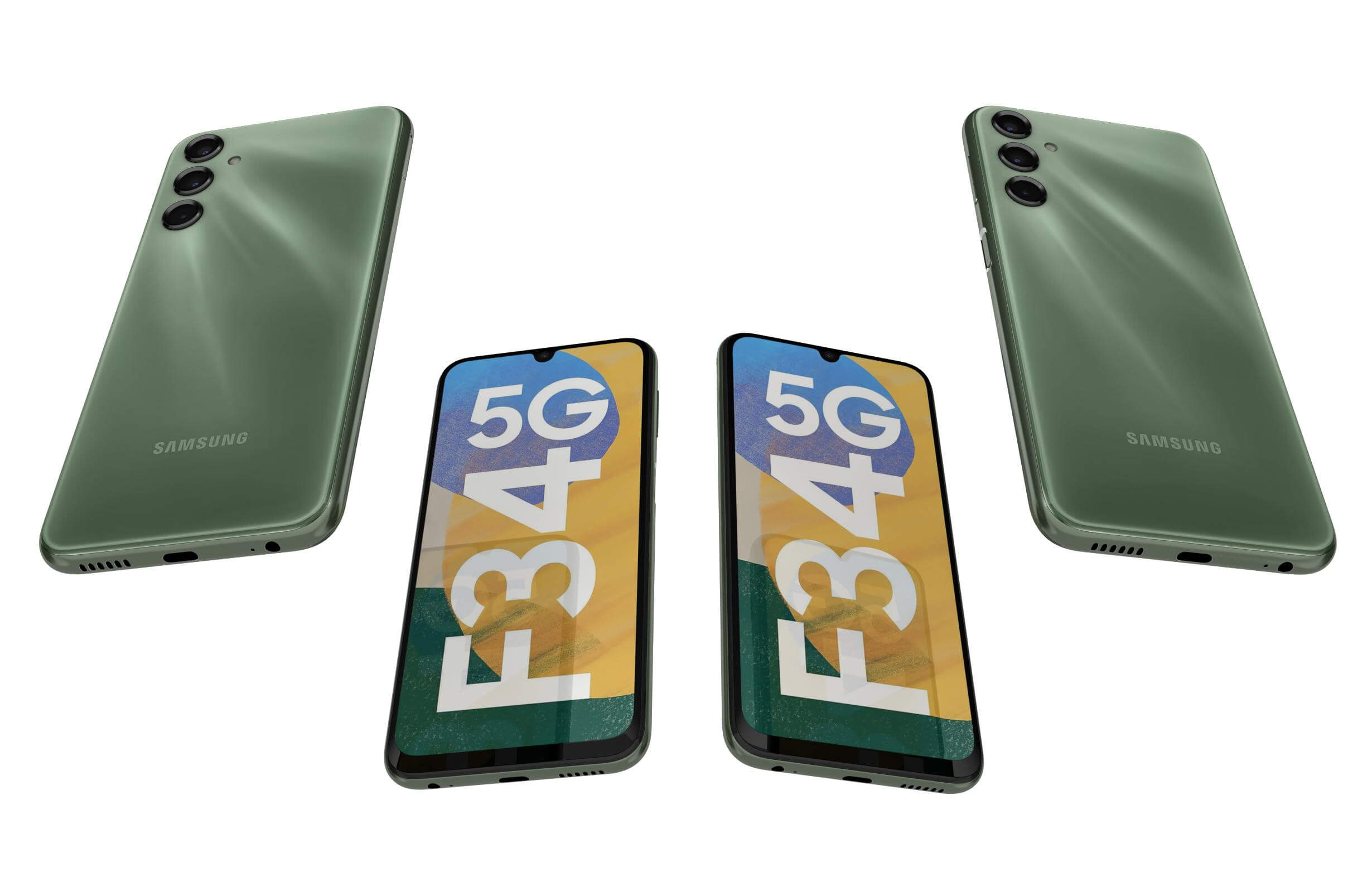 Samsung Galaxy F34 Green - 3D Model by Rever_Art