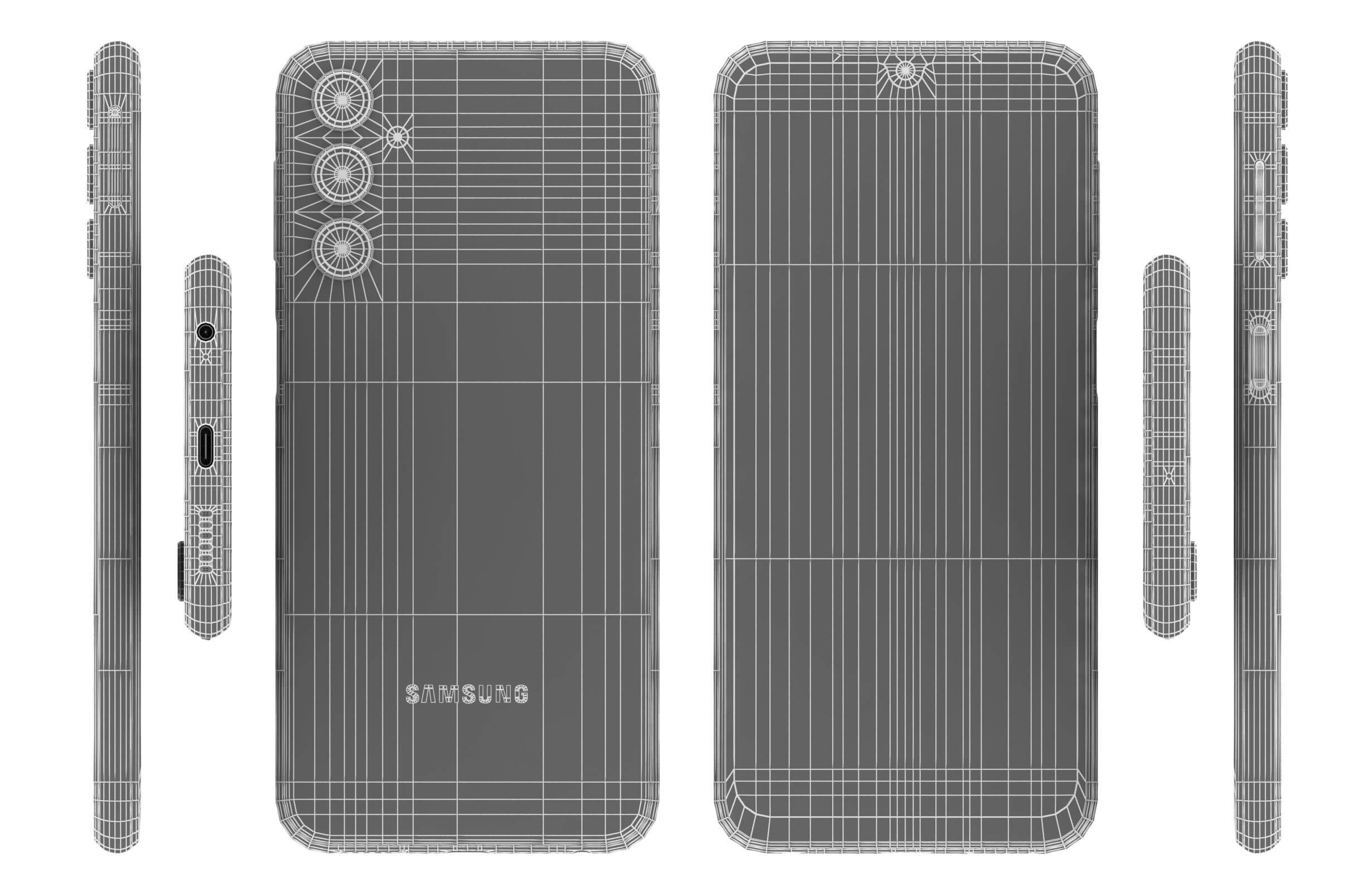 Samsung Galaxy F34 Green - 3D Model by Rever_Art