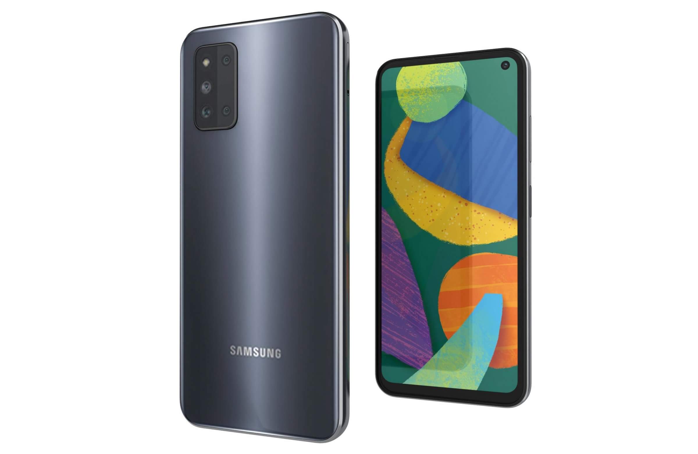 Samsung Galaxy F52 5G Black And White - 3D Model by Rever_Art