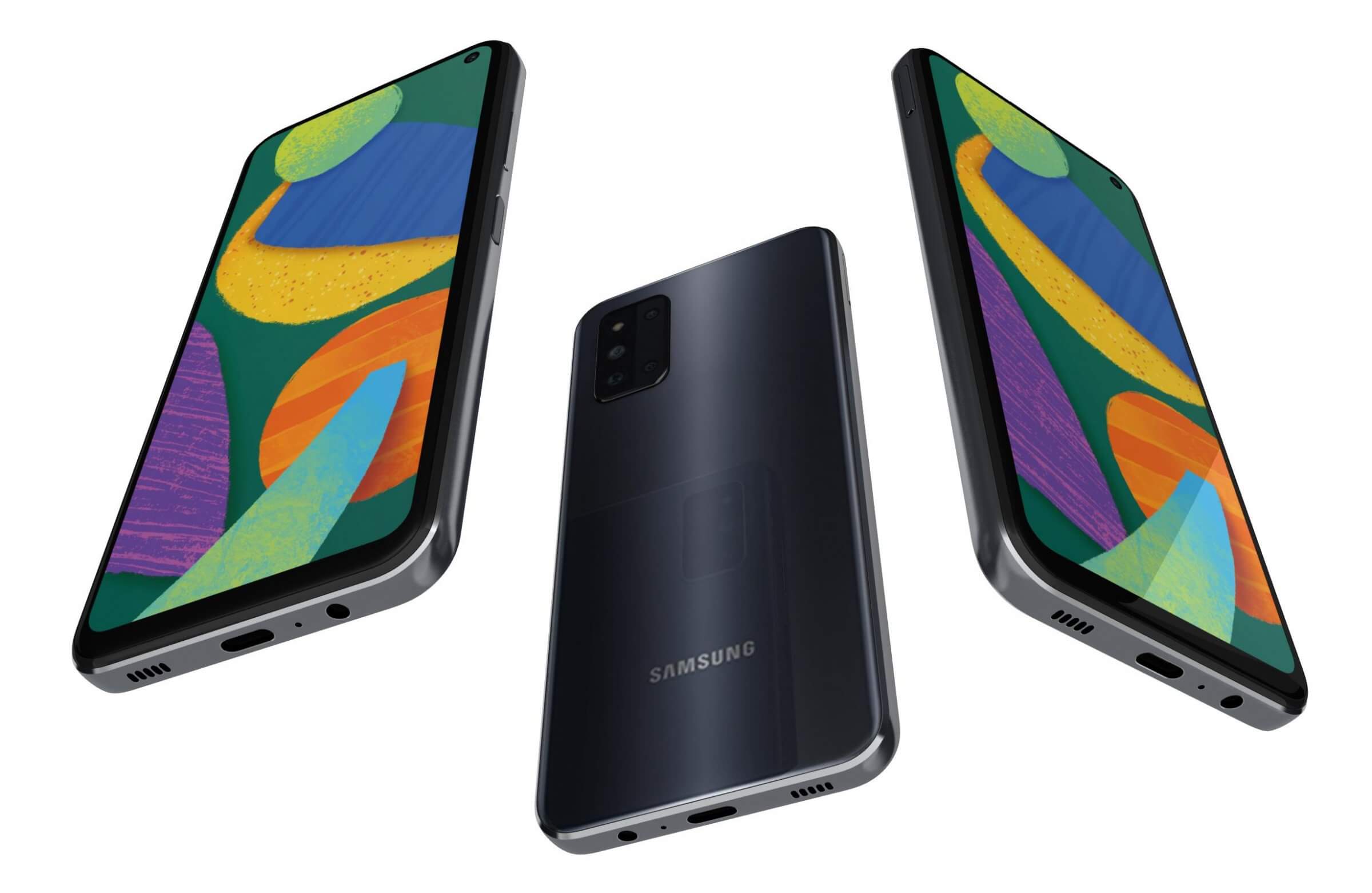 Samsung Galaxy F52 5G Black - 3D Model by Rever_Art