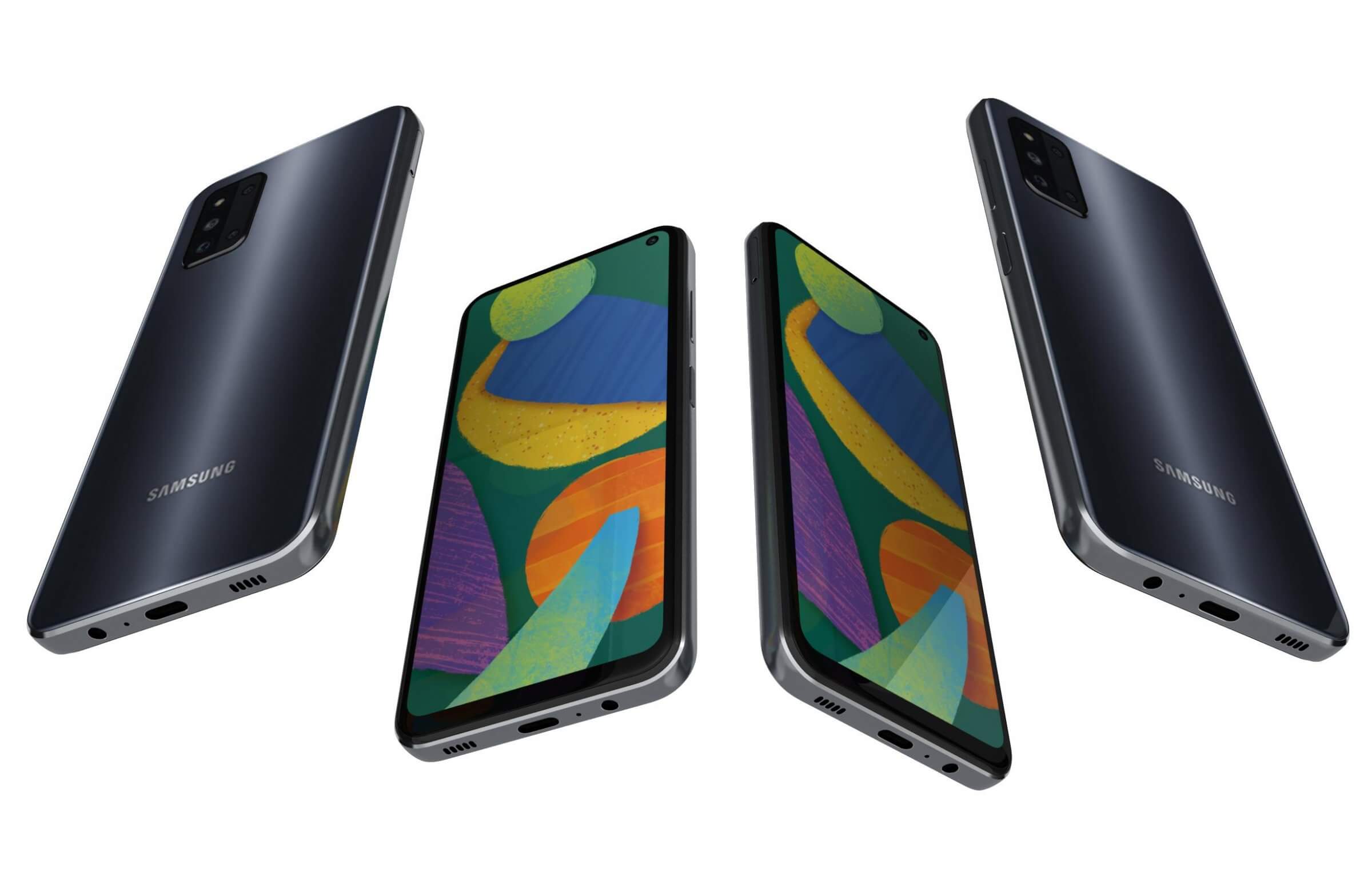 Samsung Galaxy F52 5G Black - 3D Model by Rever_Art